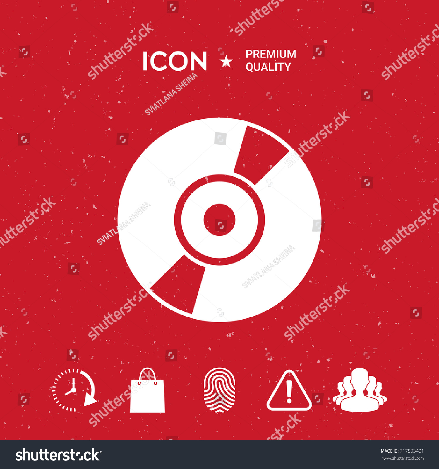 Cd Dvd Symbol Icon Stock Vector (Royalty Free) 717503401 | Shutterstock
