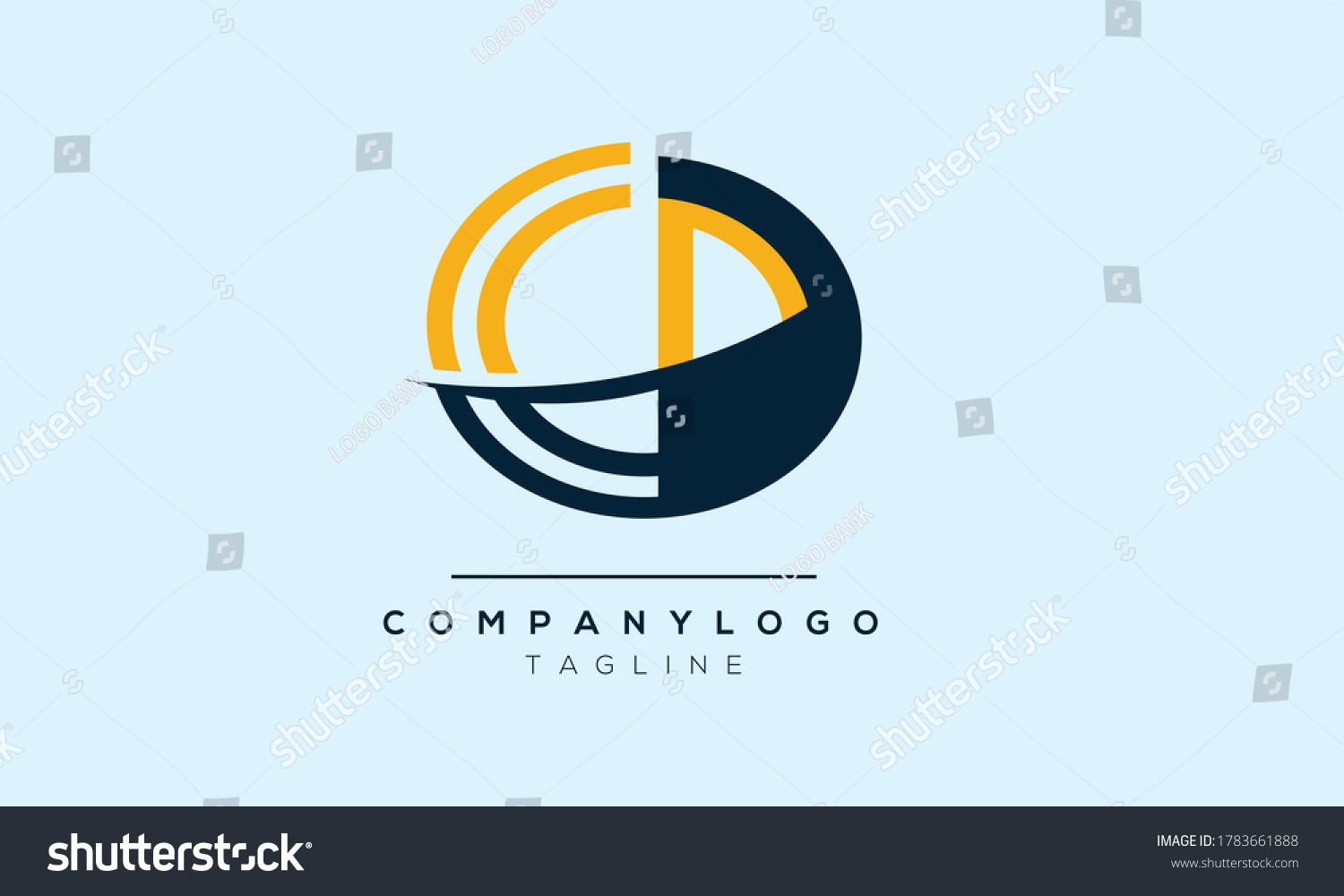 Cd Initials Monogram Letter Text Alphabet Stock Vector (Royalty Free ...