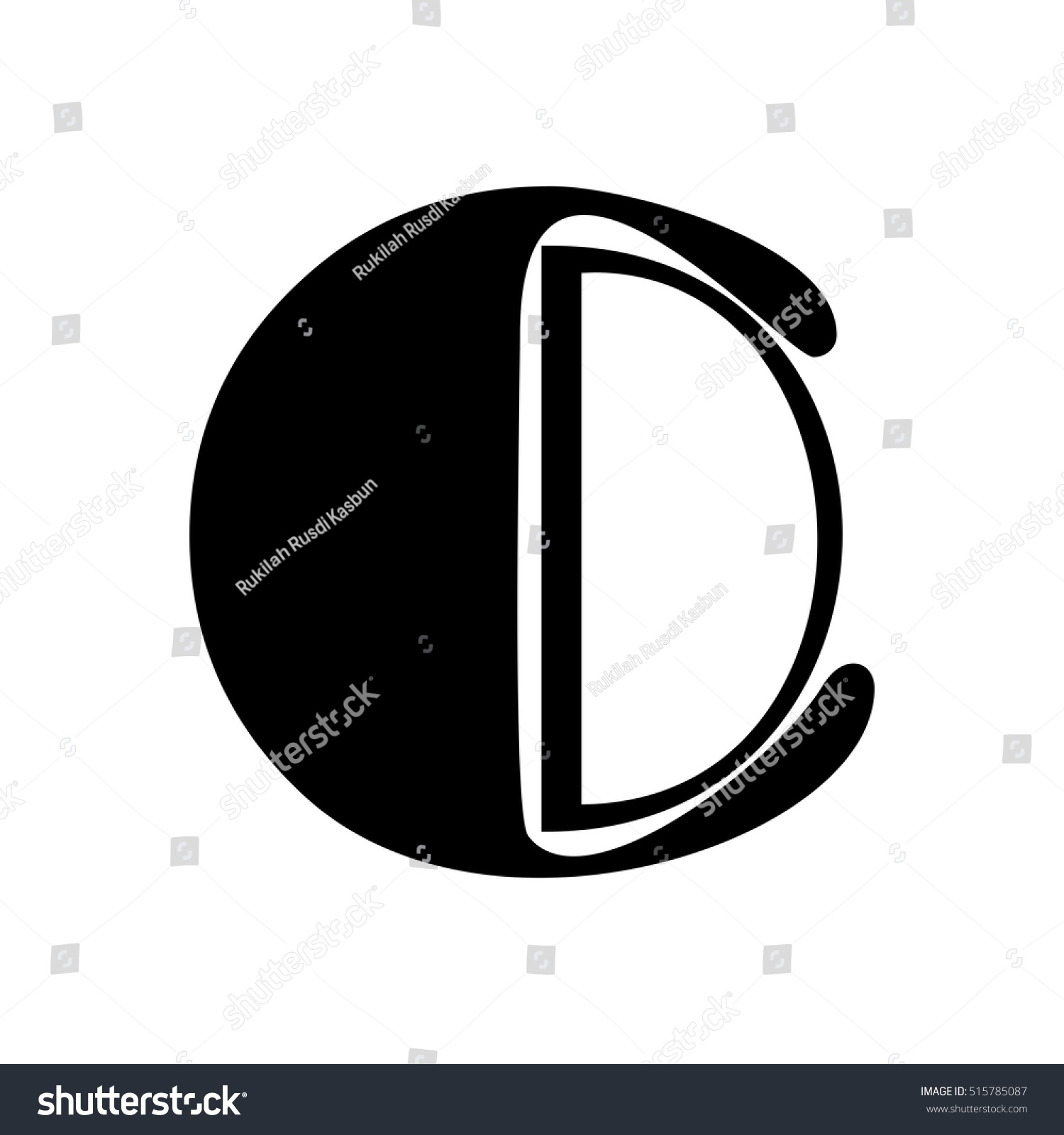 Cd Letter Vector Logo Stock Vector (Royalty Free) 515785087 | Shutterstock