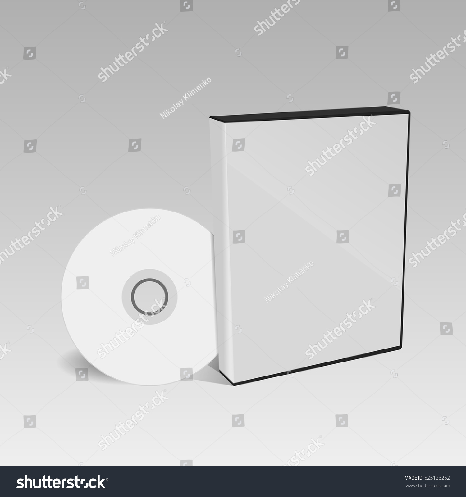Cd Dvd Disc Cover Mockup Eps: vector de stock (libre de regalías ...