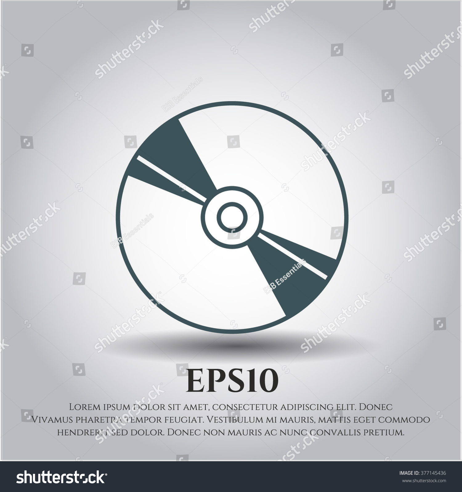 Cd Dvd Disc Vector Symbol Stock Vector (Royalty Free) 377145436 ...