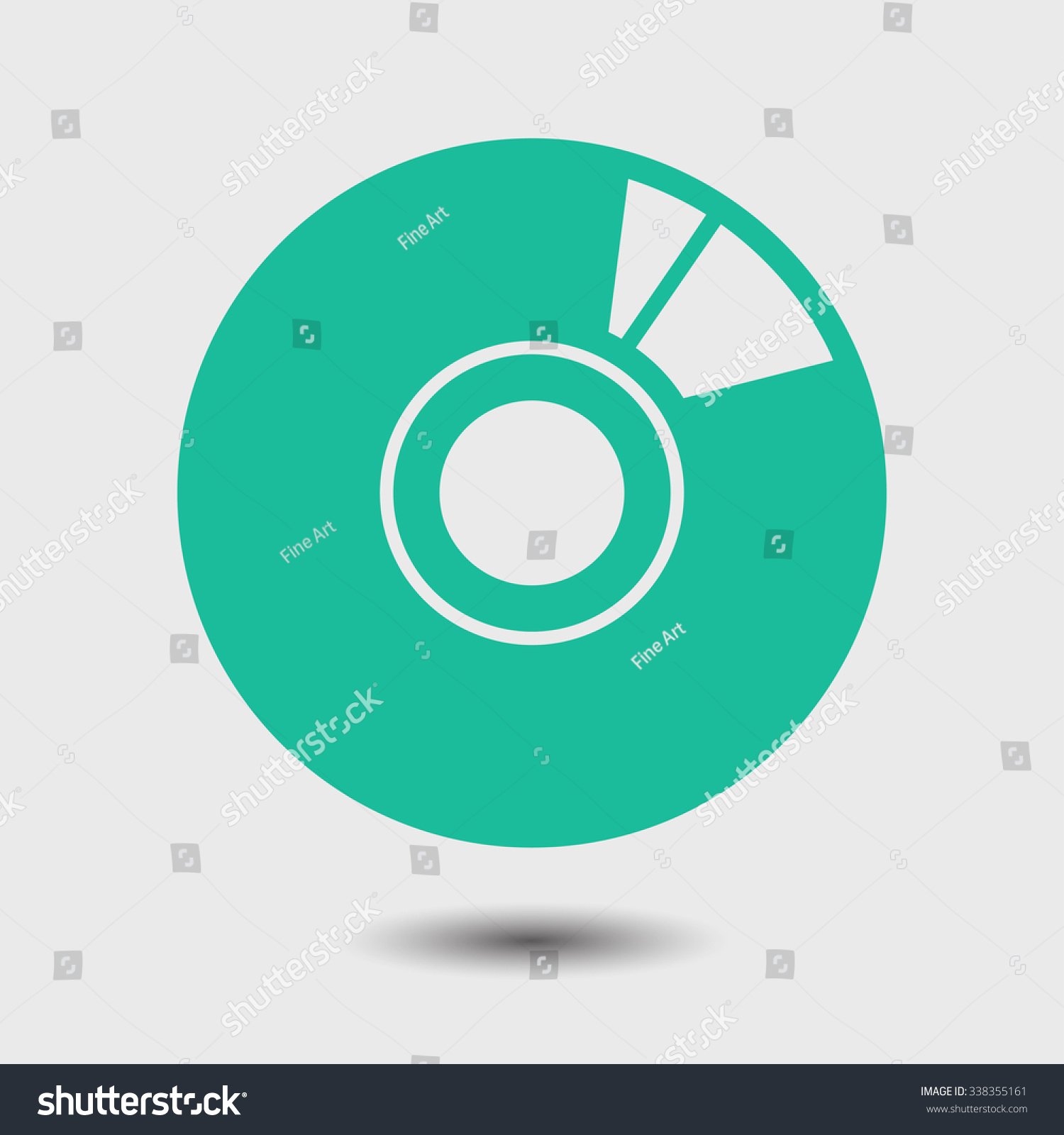 Cd Dvd Icon Compact Disk Simbol Stock Vector (Royalty Free) 338355161