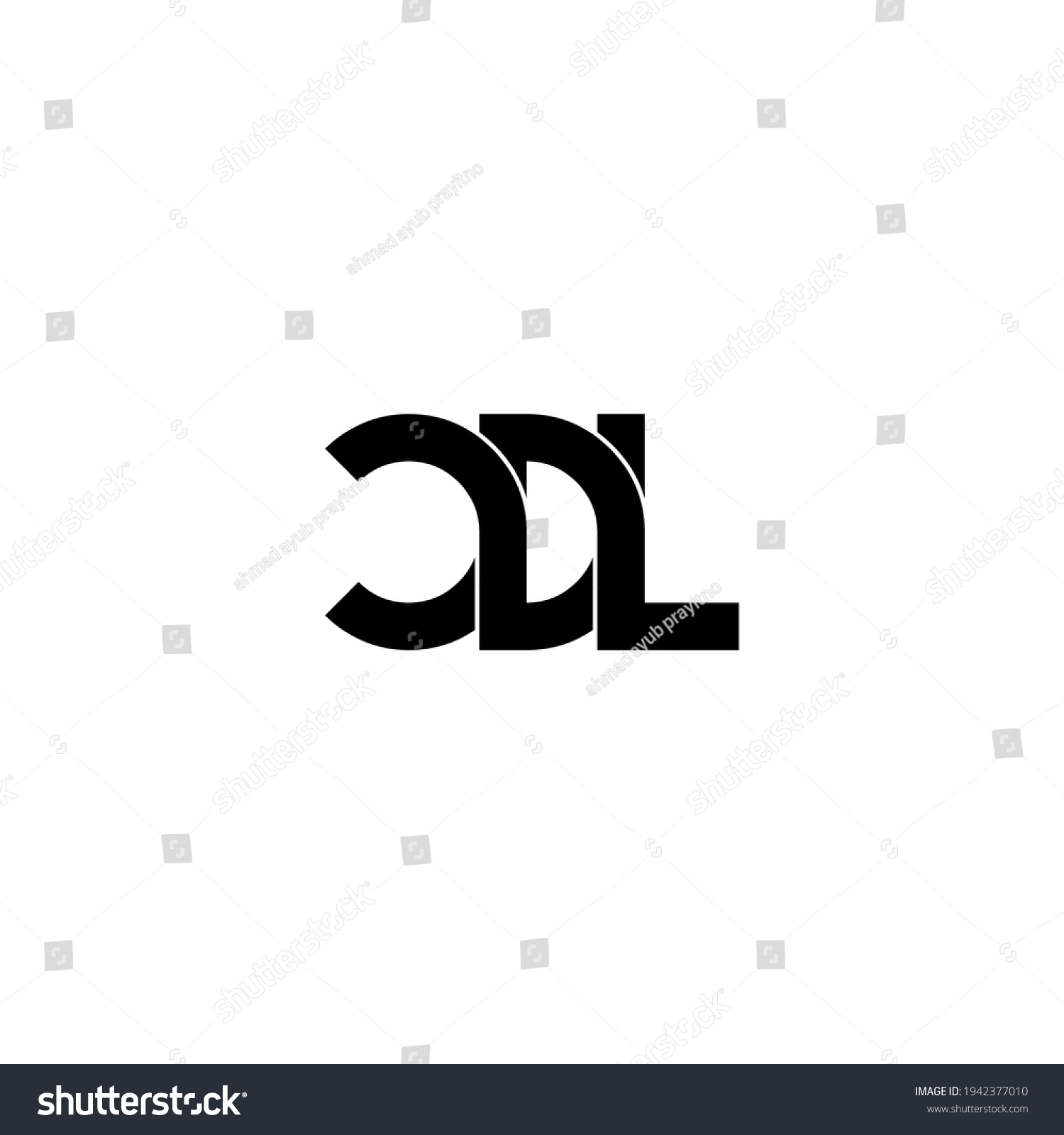 Cdl Letter Original Monogram Logo Design Stock Vector (Royalty Free ...