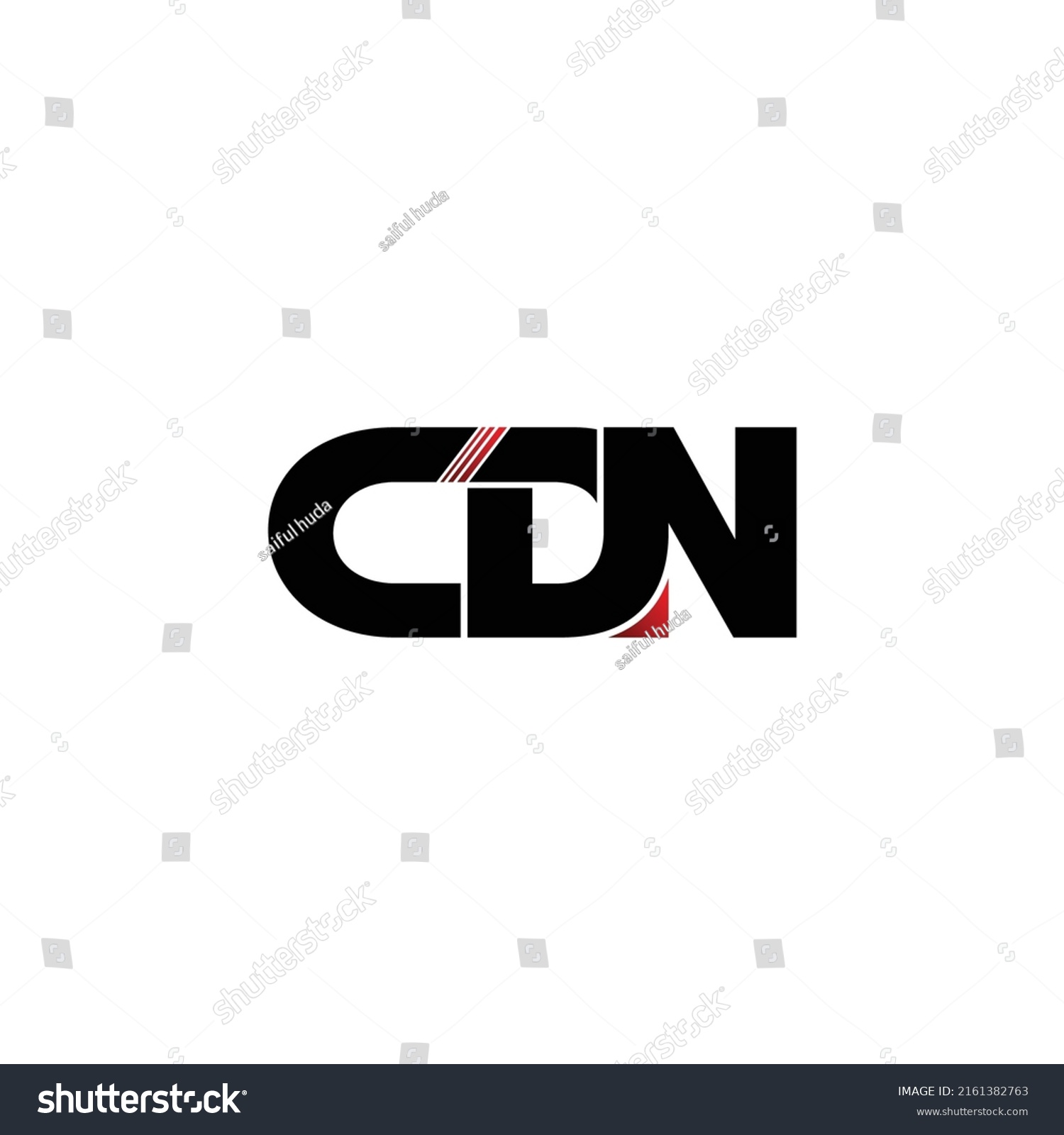 Cdn Letter Monogram Logo Design Vector Stock Vector (Royalty Free ...