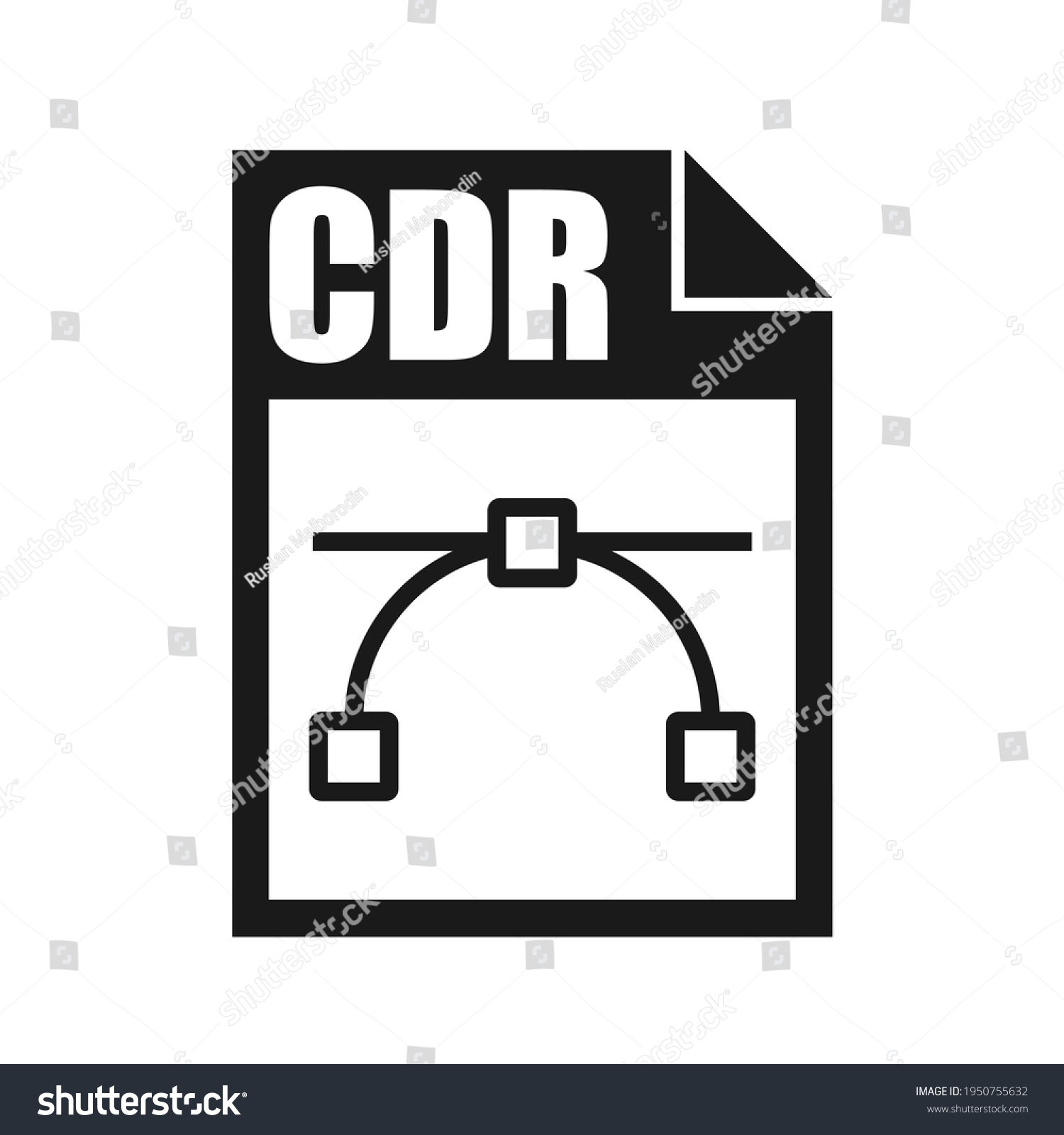 Cdr File Icon Flat Design Style Stock Vector (Royalty Free) 1950755632 ...