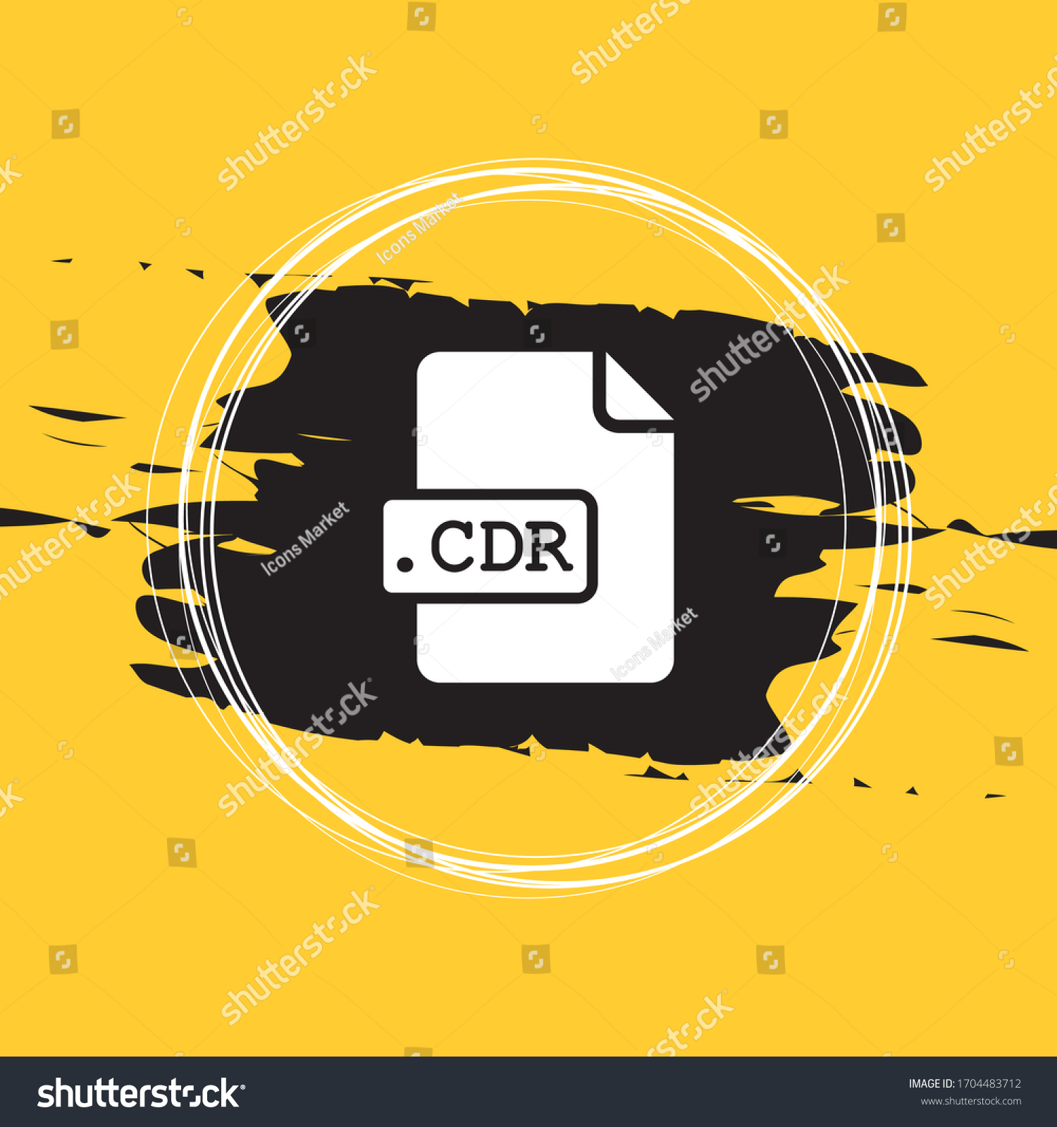 Cdr File Icon Vector Illustration Eps10 Stock Vector (Royalty Free ...
