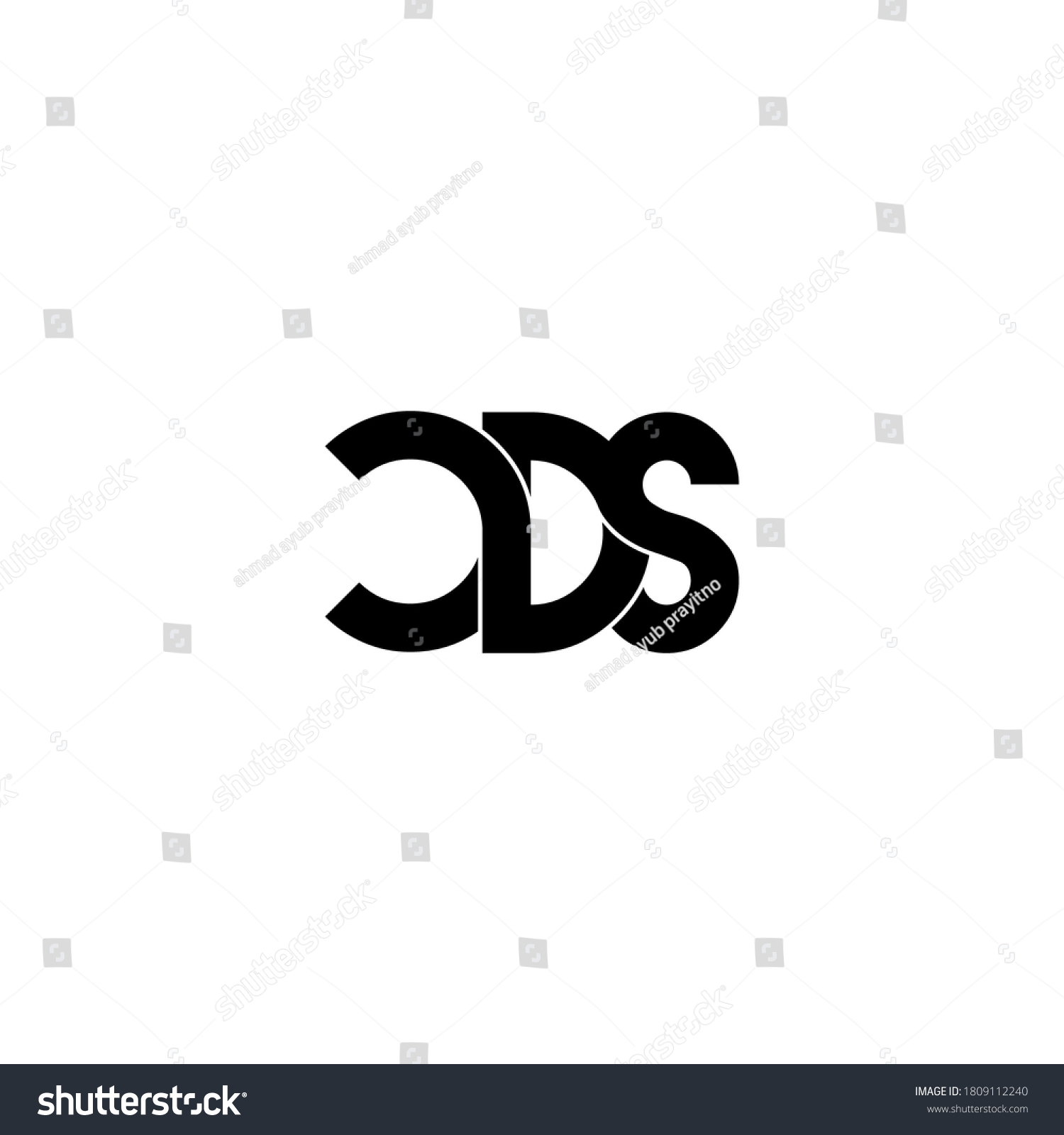 Cds Letter Original Monogram Logo Design Stock Vector (Royalty Free ...