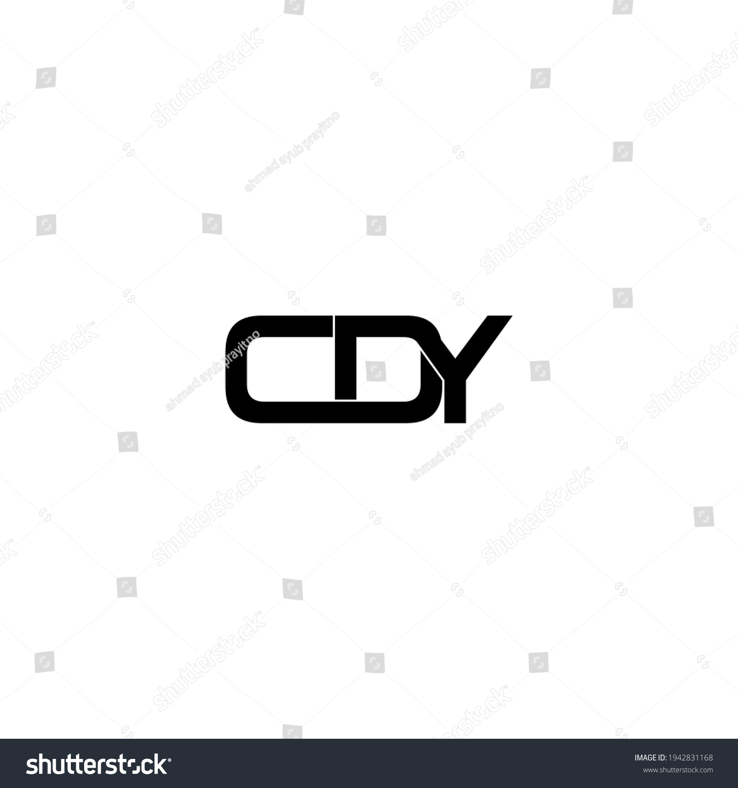 Cdy Letter Original Monogram Logo Design Stock Vector (Royalty Free ...