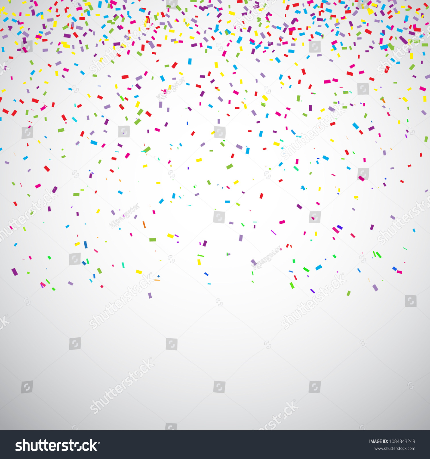 Celebration Background Falling Confetti Stock Vector (Royalty Free ...