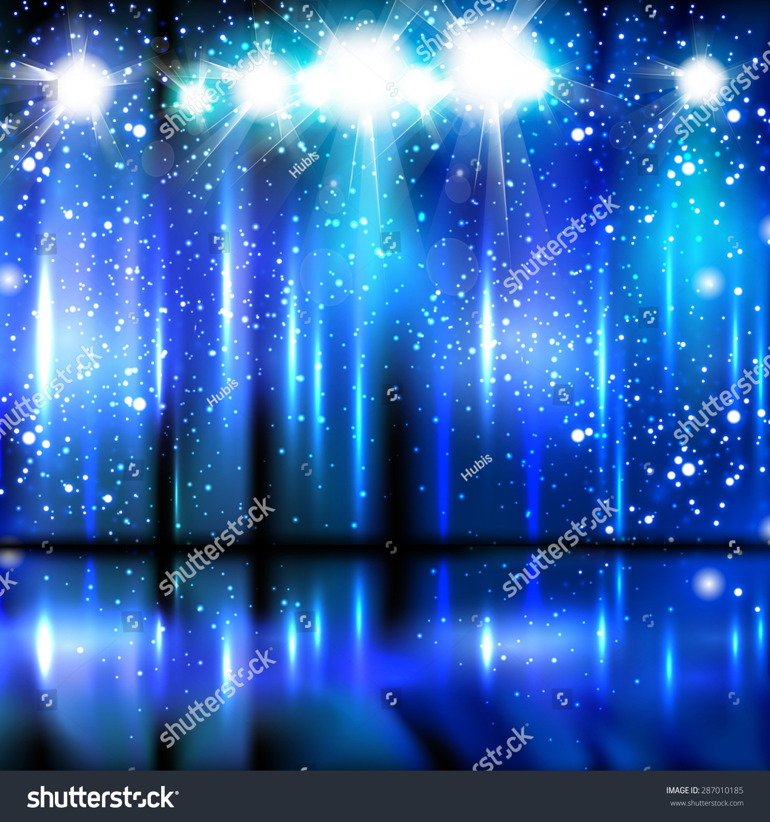Celebration Light Stage Background Easy Editable Stock Vector (Royalty ...