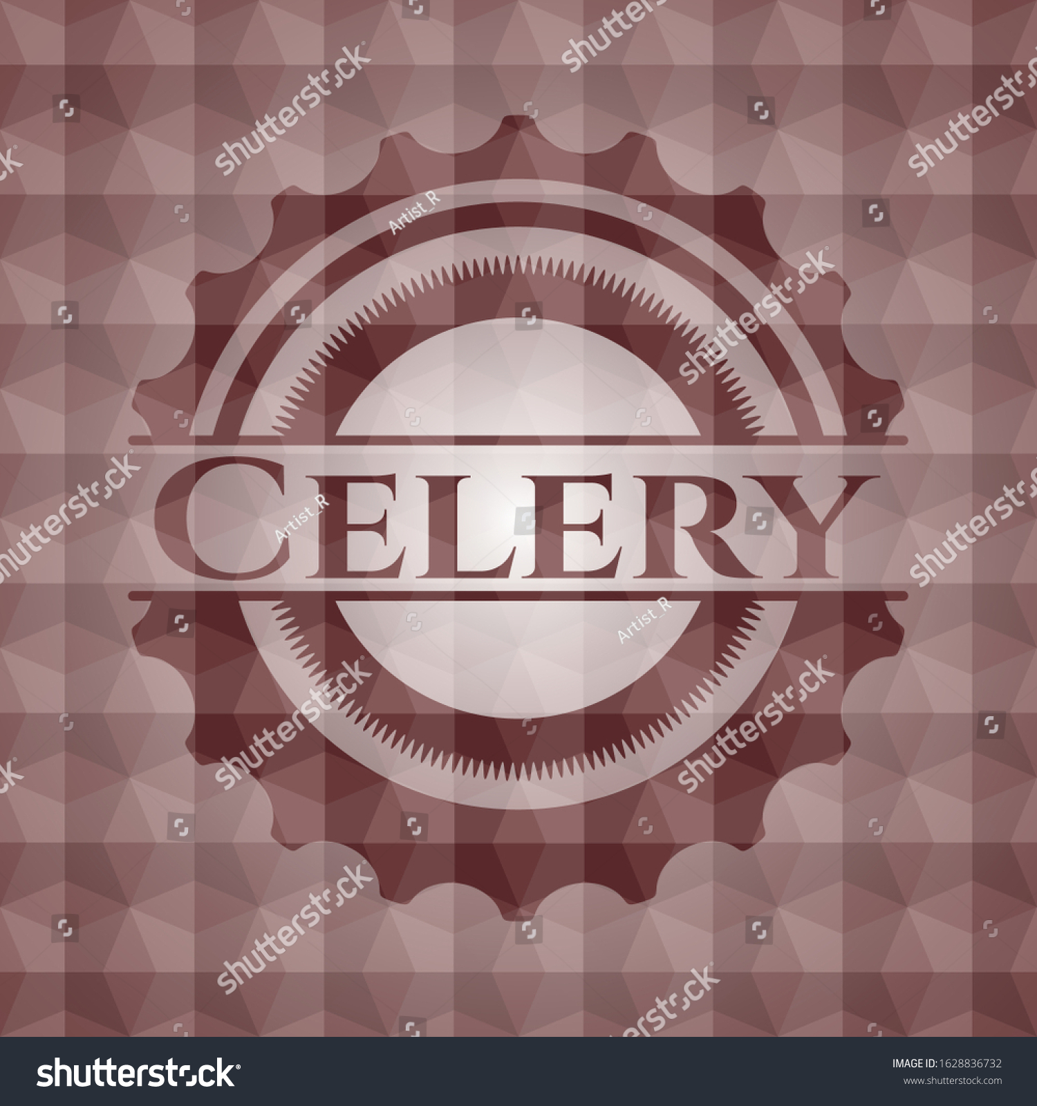 Celery Red Emblem Geometric Background Seamless Stock Vector (Royalty Free) 1628836732 ...