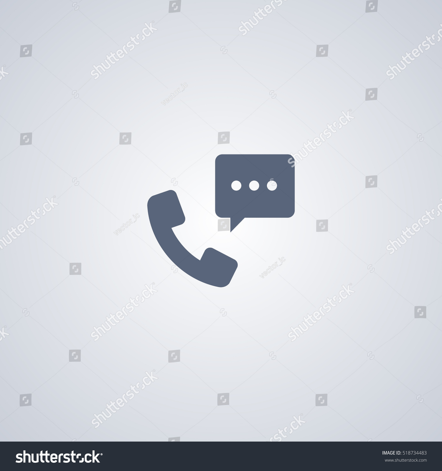 Cell Icon Call Icon Stock Vector (Royalty Free) 518734483 | Shutterstock