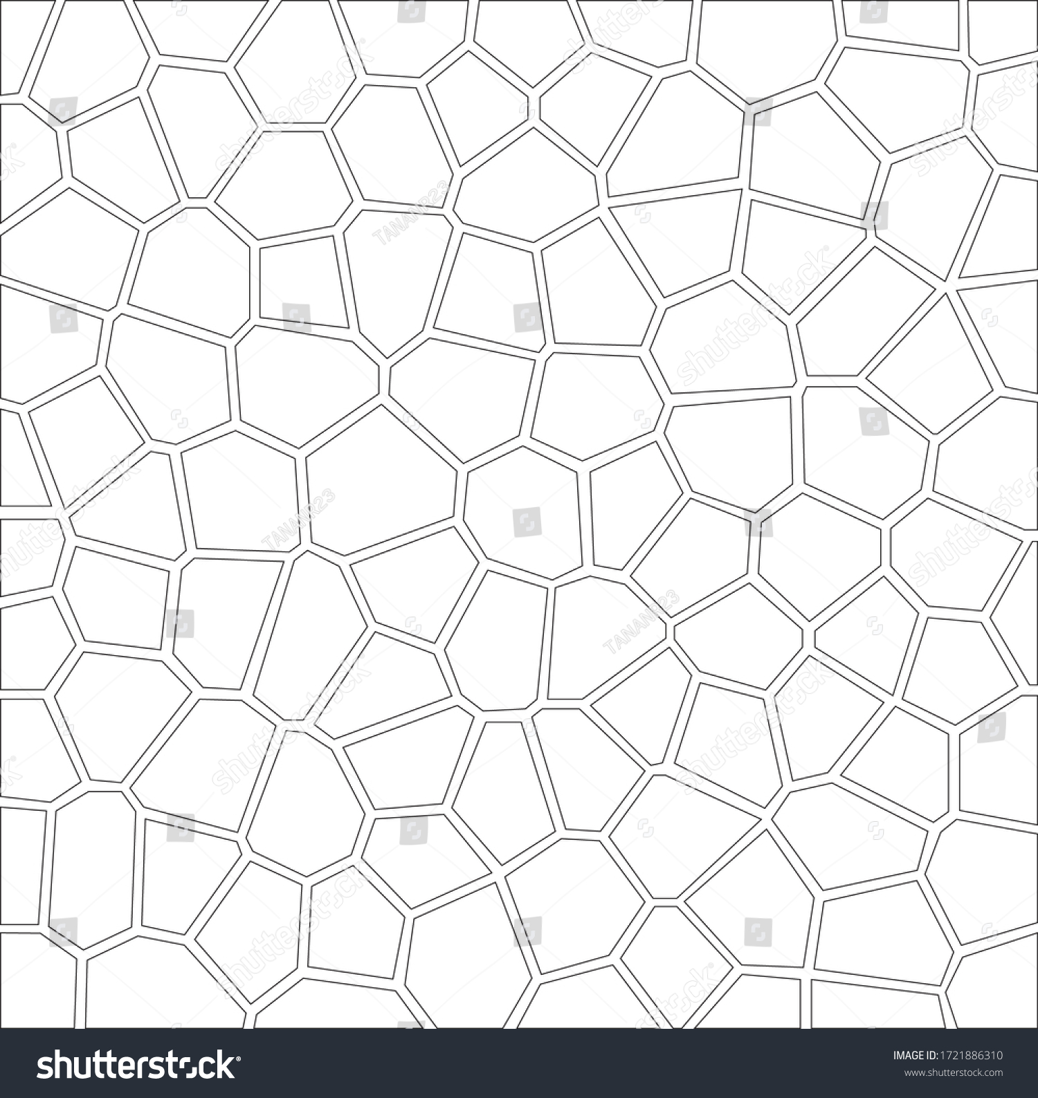 Cell Pattern Black White Stock Vector (Royalty Free) 1721886310 ...
