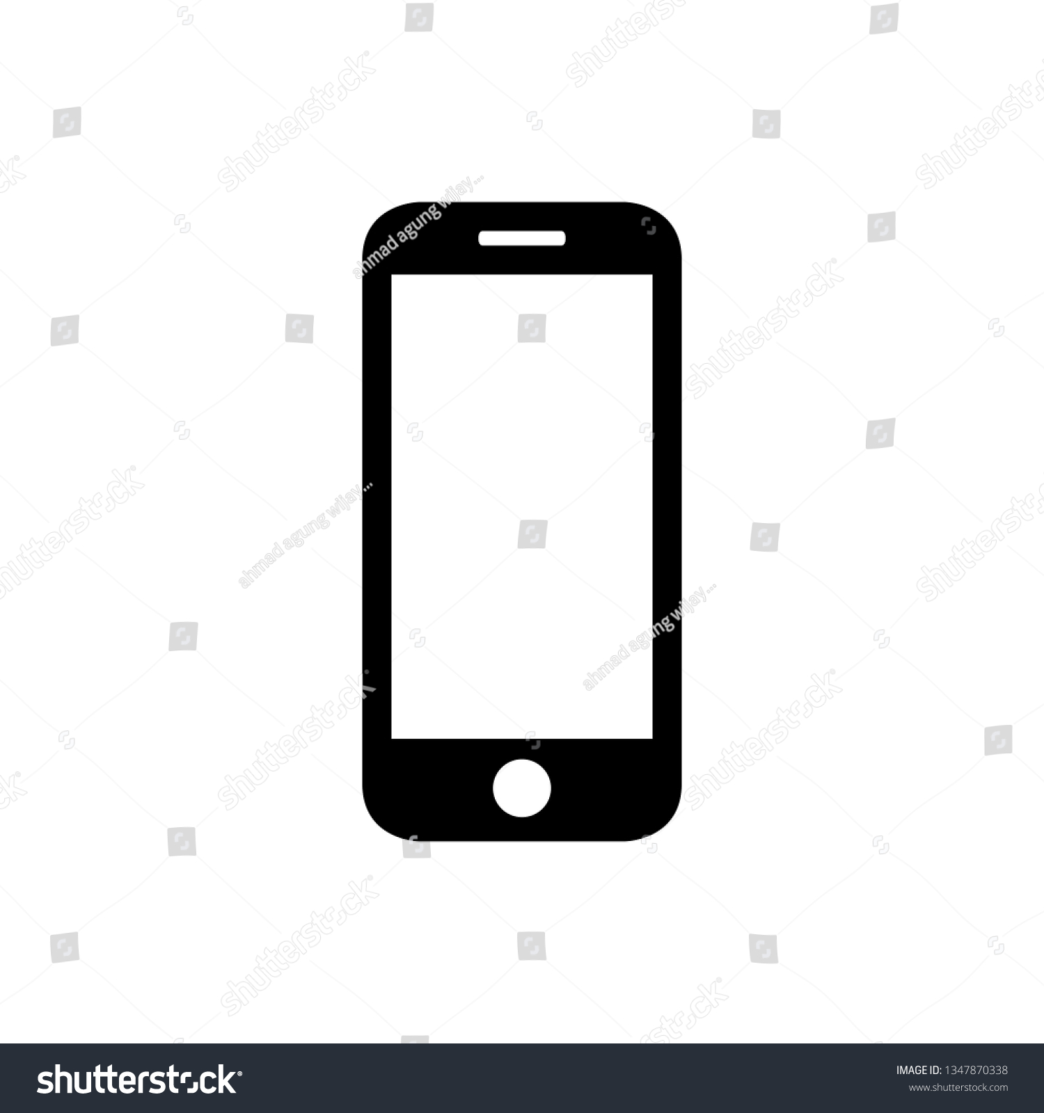 Vector de icono de teléfono celular: vector de stock (libre de regalías ...