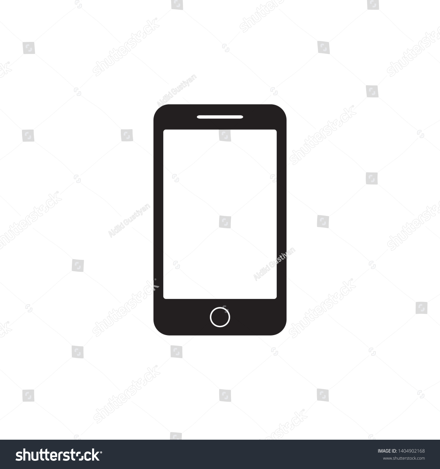 Cell Phone Icon Vector Illustration: vector de stock (libre de regalías ...