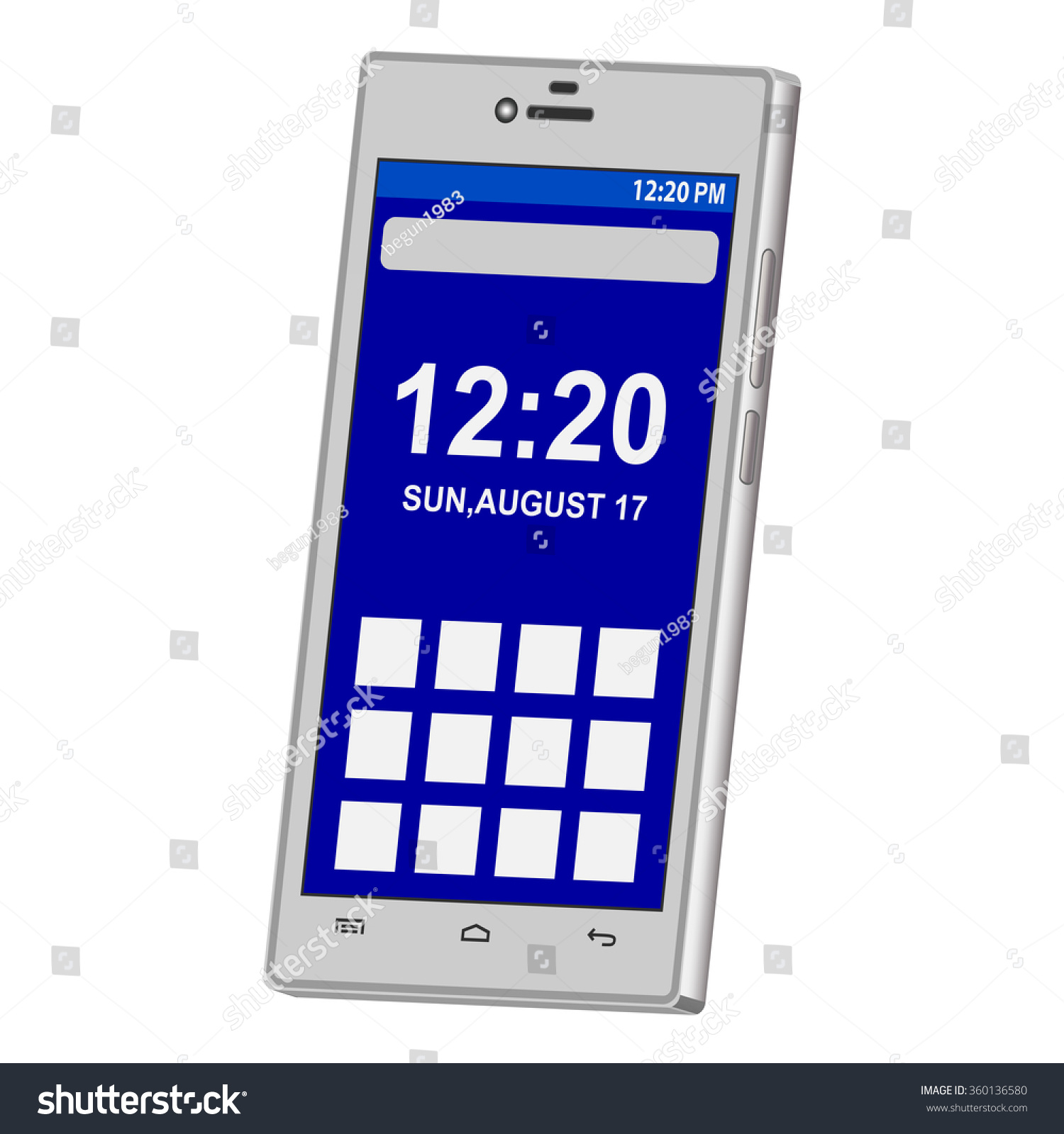 Cell Phone Vector Stock Vector (Royalty Free) 360136580