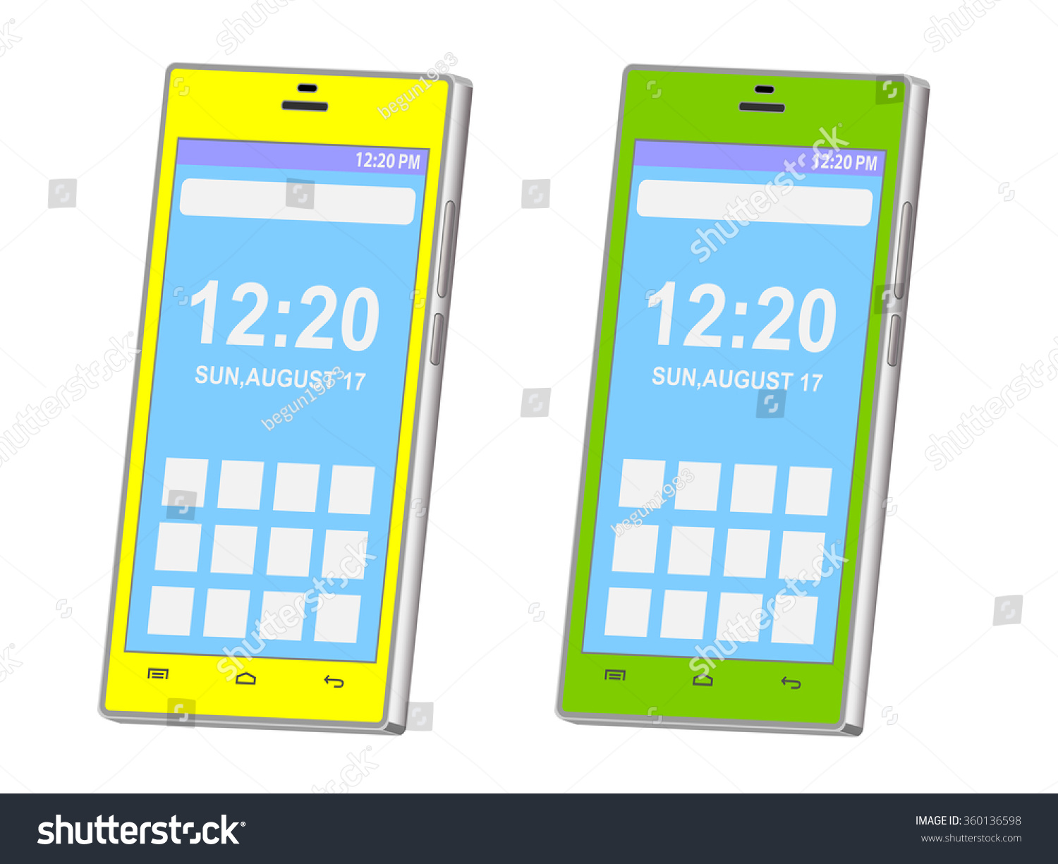 Cell Phone Vector Stock Vector (Royalty Free) 360136598