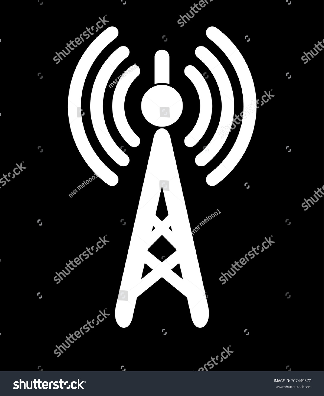 Cell Phone Tower Icon Stock Vector (Royalty Free) 707449570 | Shutterstock