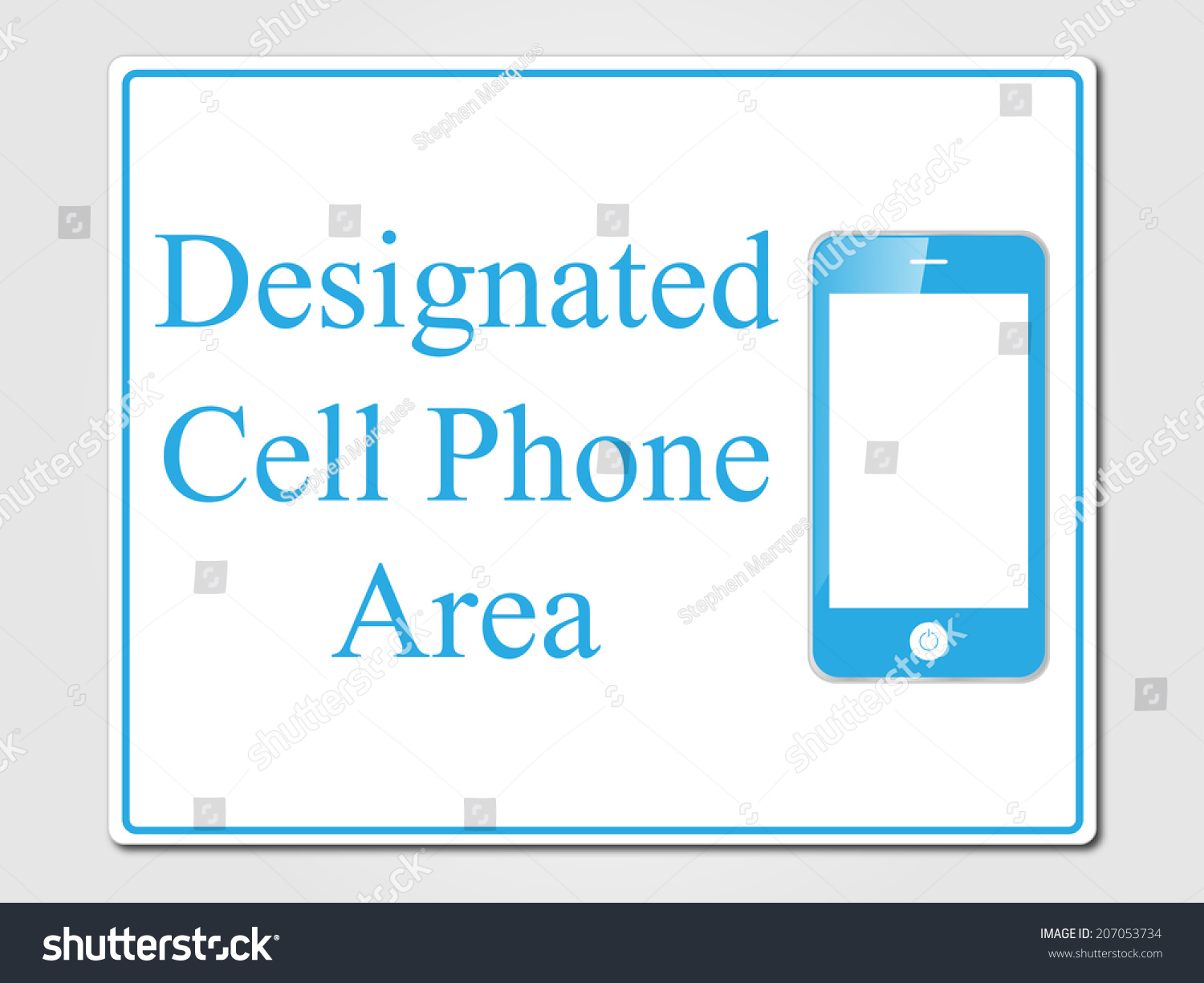 Cell Phones Allowed Vector Illustration Stock Vector (Royalty Free ...