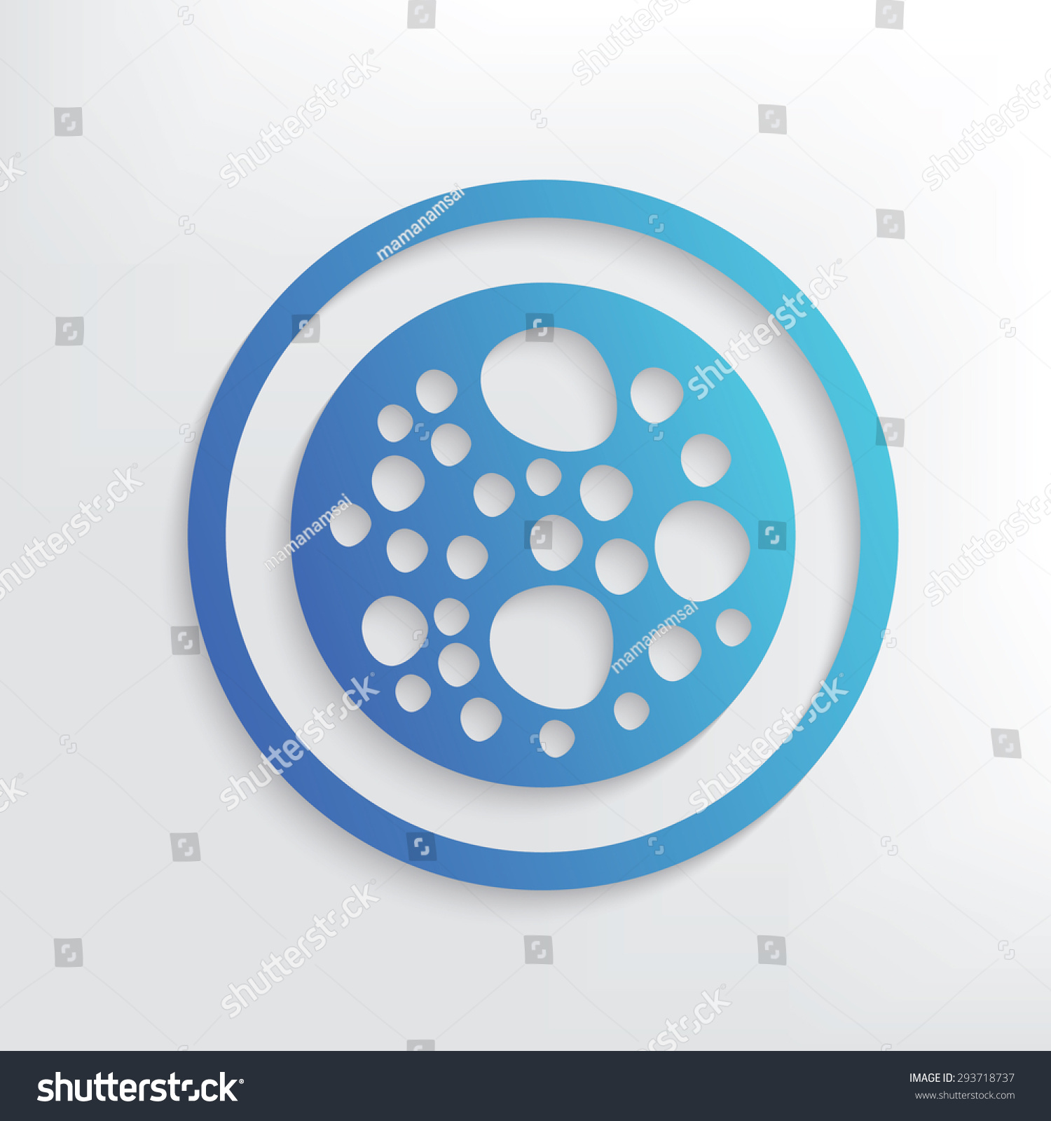 Cell Symbol Designclean Vector Stock Vector (Royalty Free) 293718737 ...