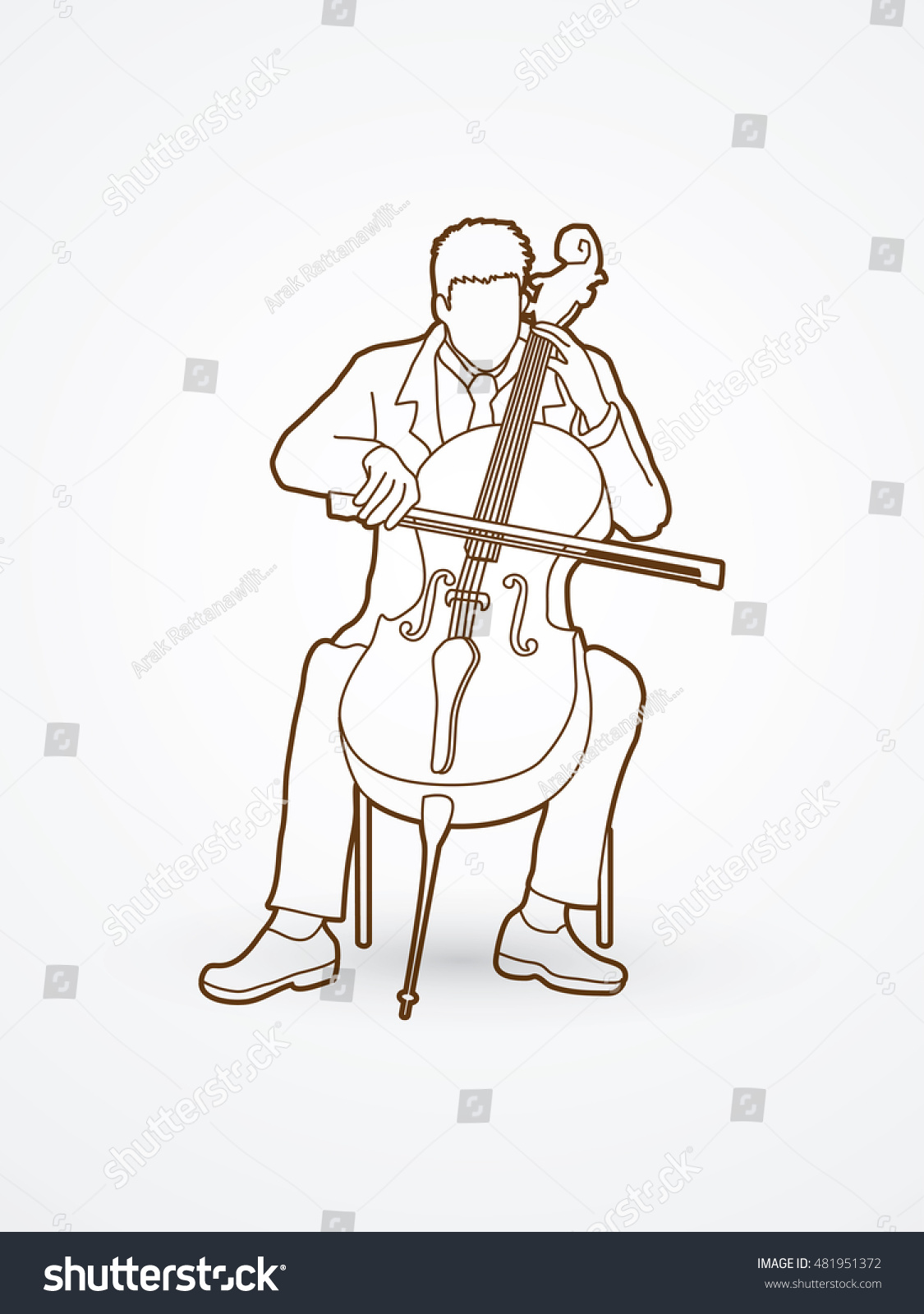 1,828 Cello player Stock Vectors, Images & Vector Art | Shutterstock