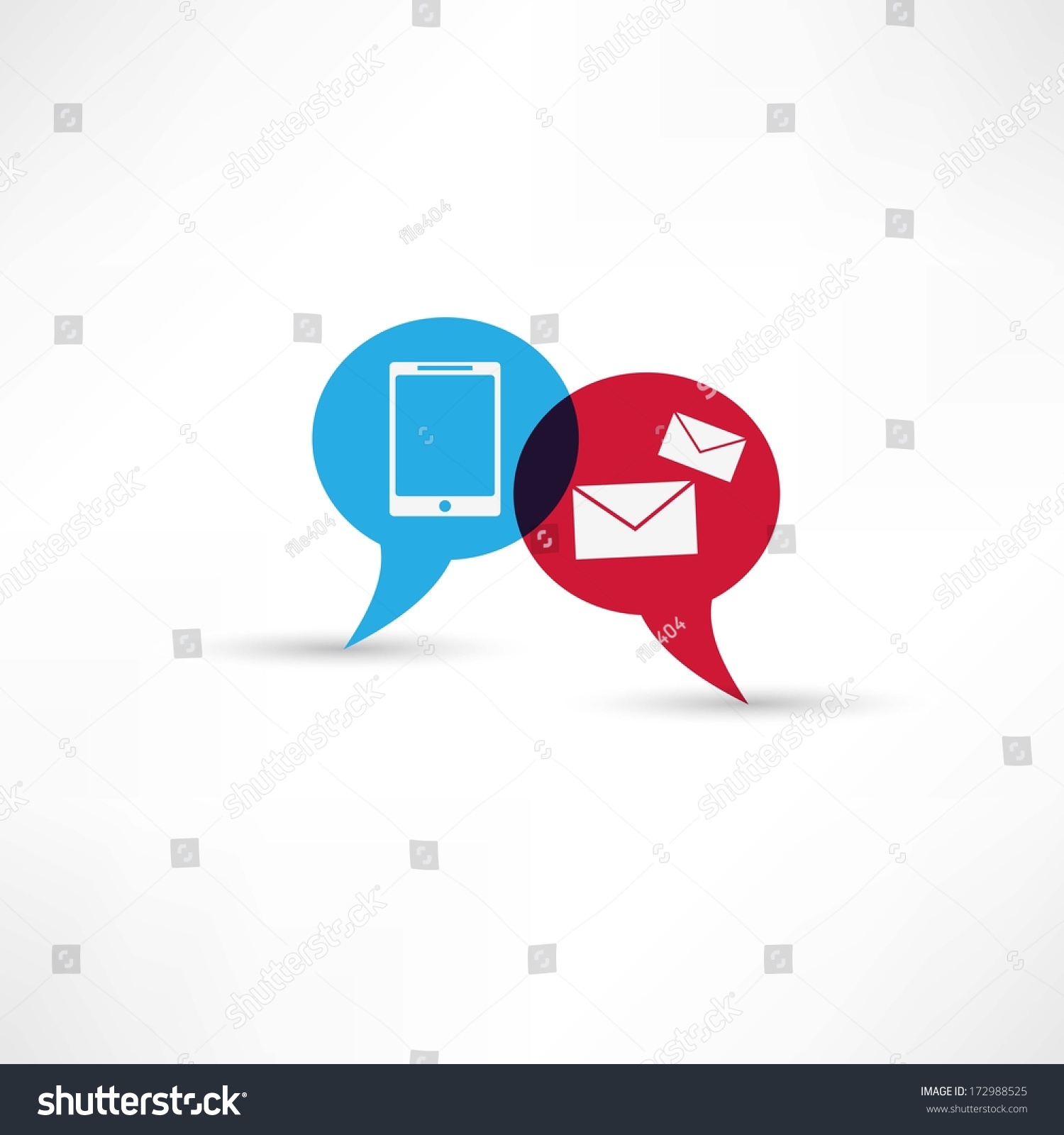 Cellphone Message Icon Stock Vector (Royalty Free) 172988525