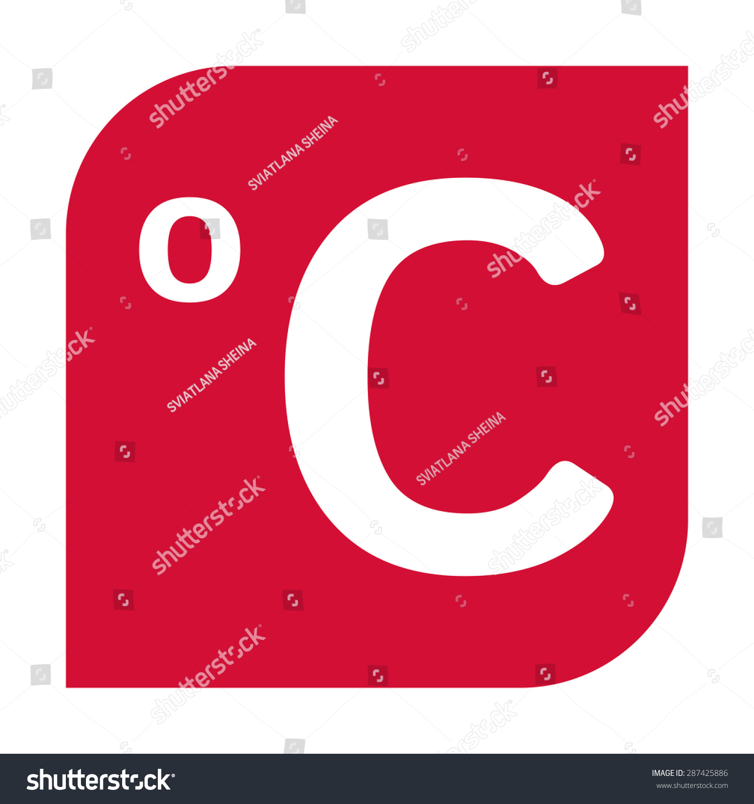 Celsius Symbol Icon Stock Vector (Royalty Free) 287425886 | Shutterstock