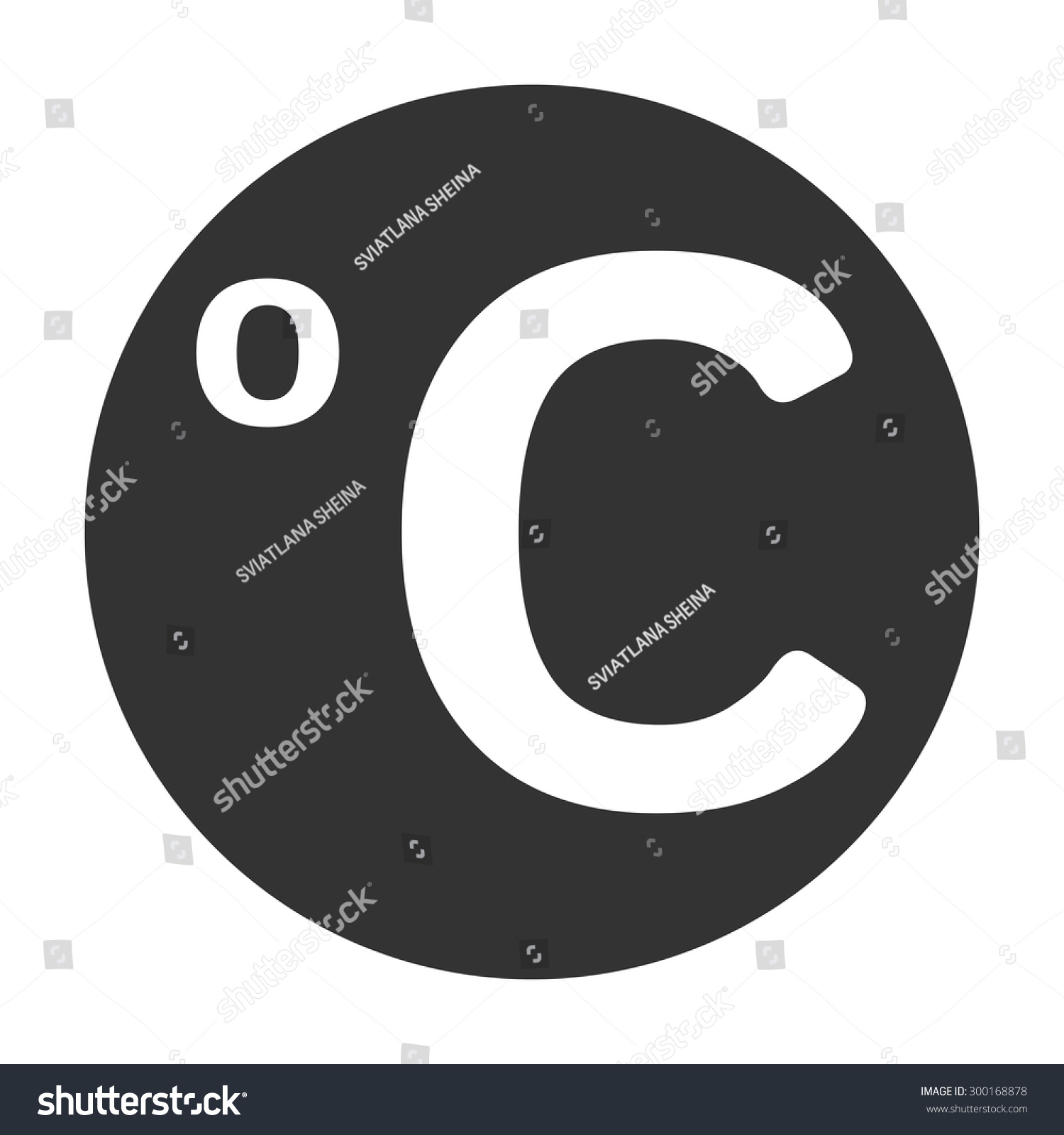 Celsius Symbol Icon Stock Vector (Royalty Free) 300168878 | Shutterstock