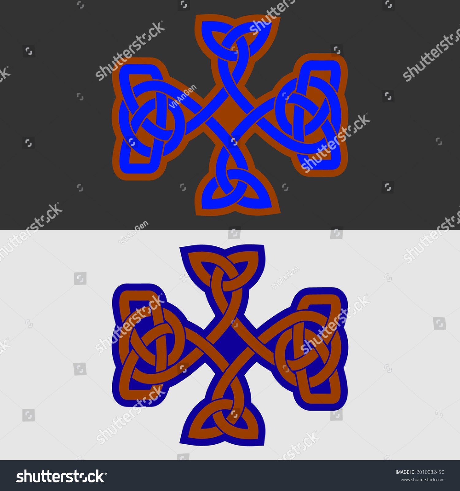 Celtic Cross Isolated Vector On Light Stock Vector (Royalty Free ...