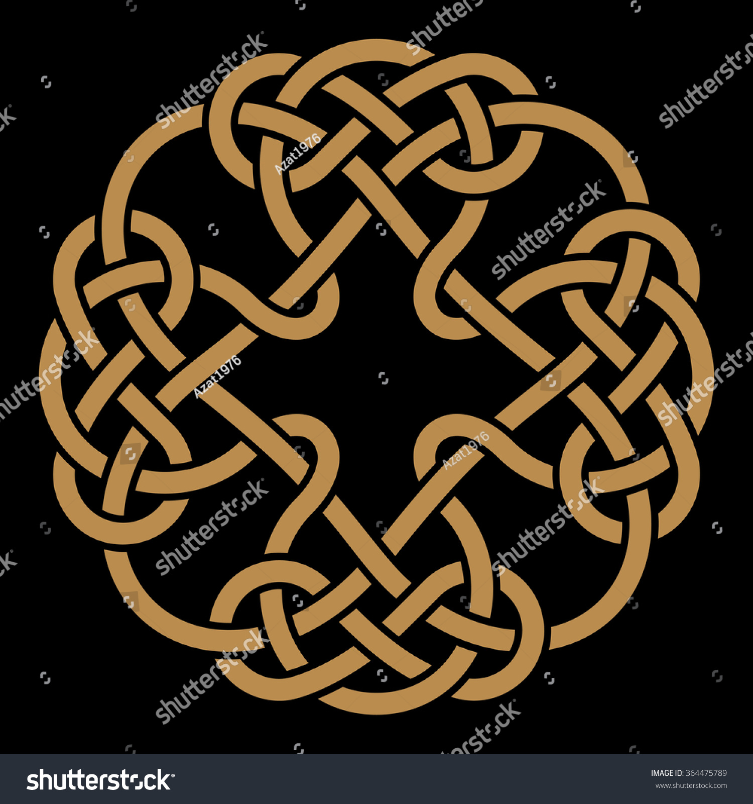 Celtic Interlaced Ornament Stock Vector (Royalty Free) 364475789 ...