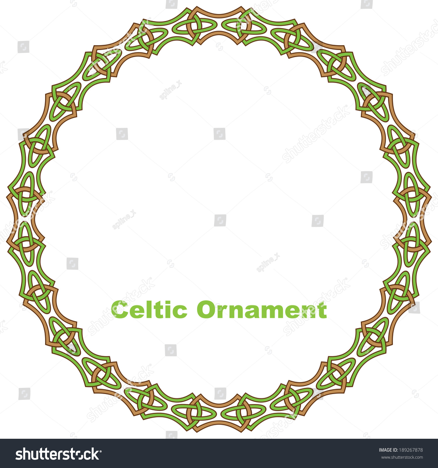 Celtic Round Frame Vector Illustration Stock Vector (Royalty Free ...