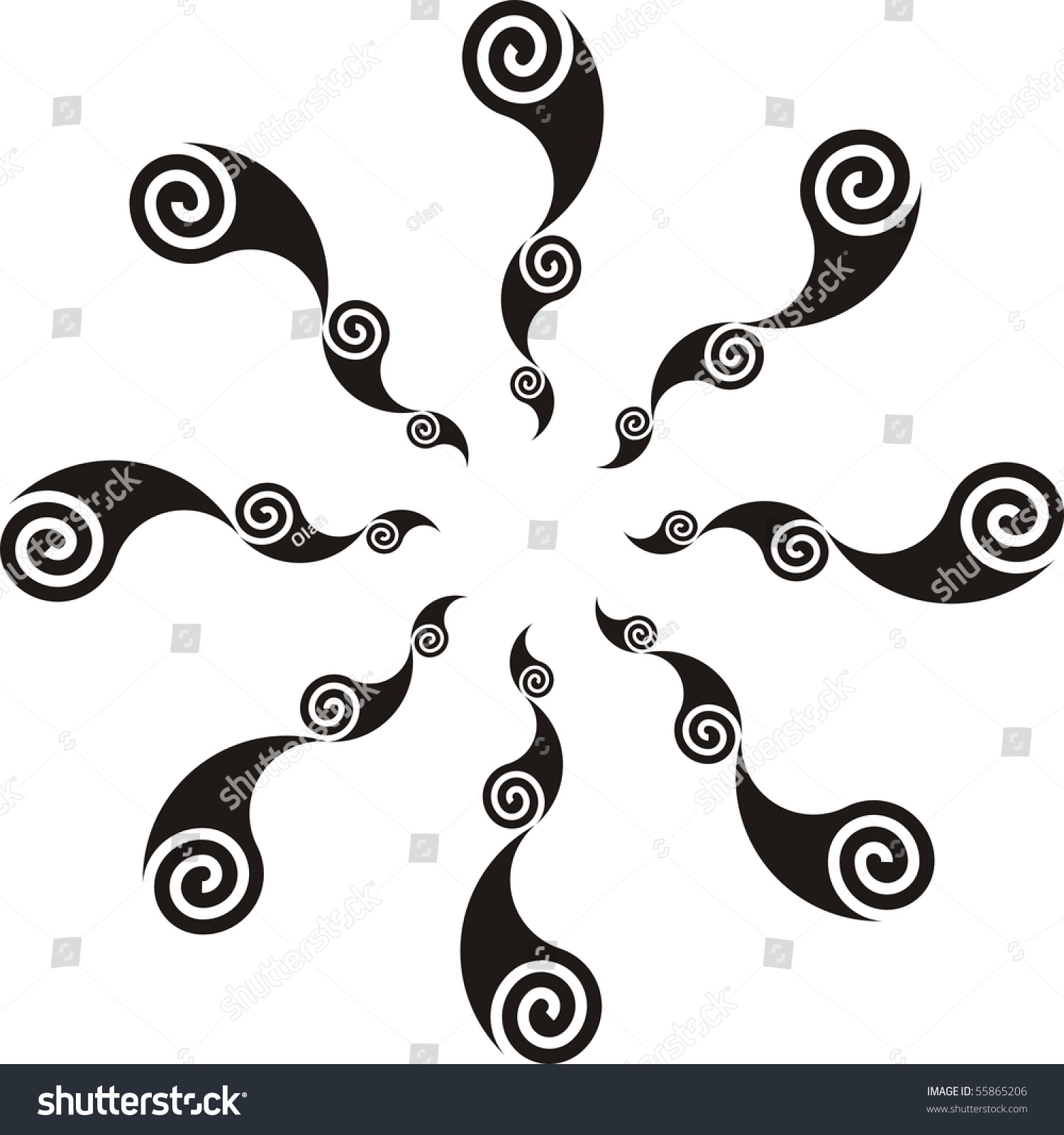 Celtic Shapes Design Stock Vector (Royalty Free) 55865206