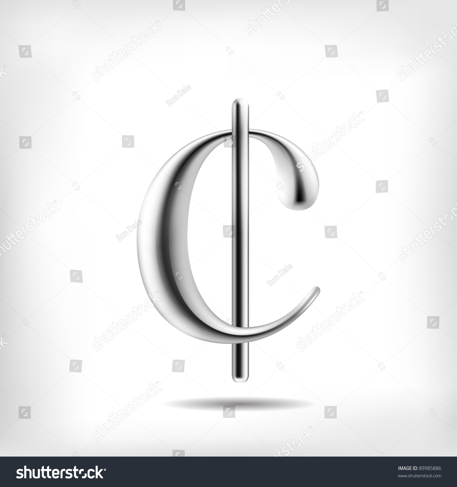 Cent Currency Signs High Detailed Mesh Stock Vector 89985886 - Shutterstock