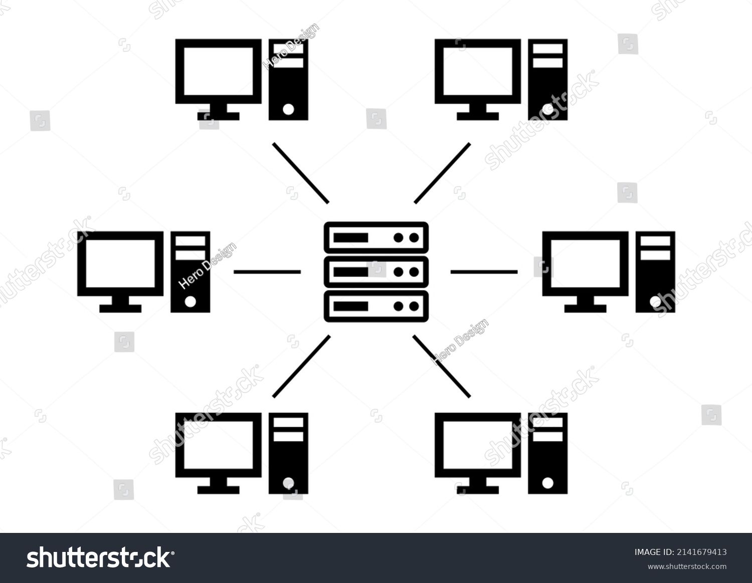 4,972 Centralized server 图片、库存照片和矢量图 | Shutterstock
