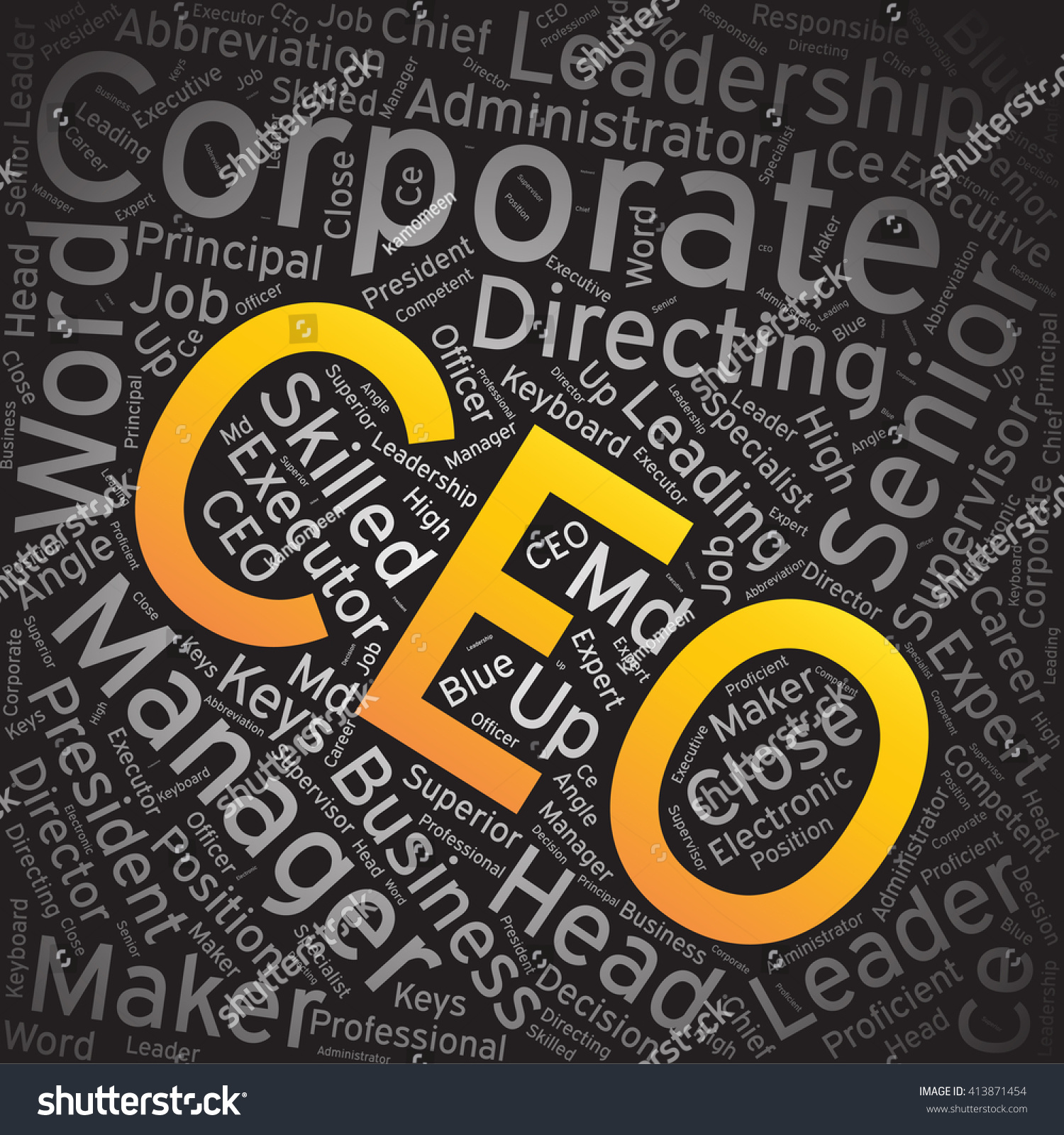 Ceoword Cloud Art Background Stock Vector (Royalty Free) 413871454 ...