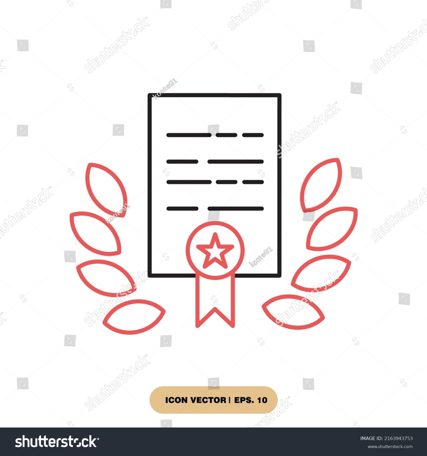 Certificate Icons Symbol Vector Elements Infographic Stock Vector ...