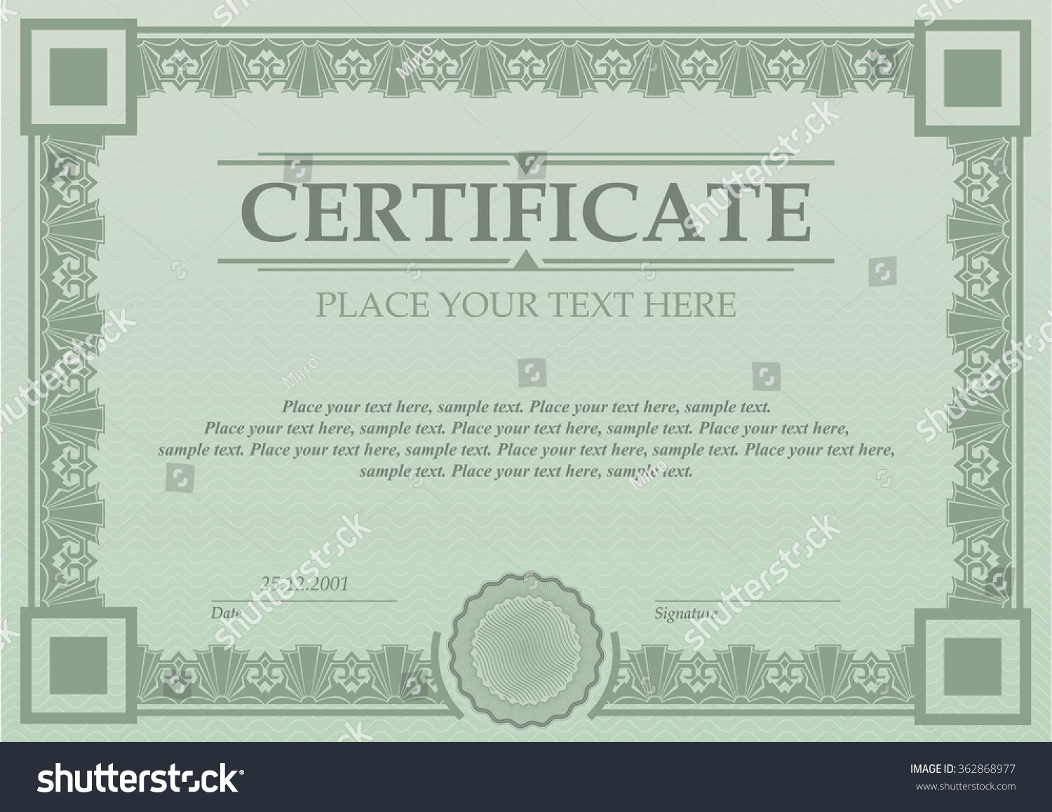 Certificate Coupon Template: เวกเตอร์สต็อก (ปลอดค่าลิขสิทธิ์) 362868977 ...