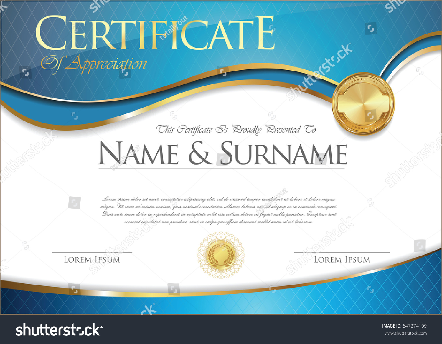 59,474 Blue certificate ribbon Images, Stock Photos & Vectors ...