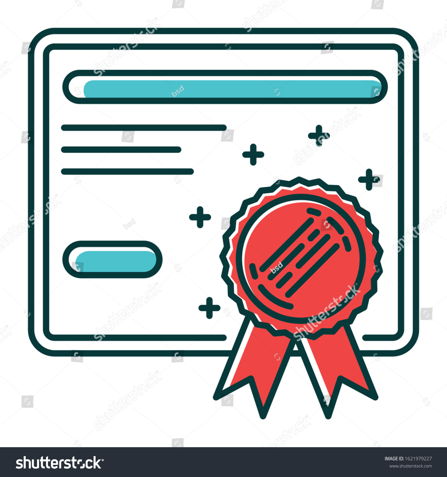 Certificate Rgb Color Icon Diploma Graduation Stock Vector (Royalty ... Certificate Rgb Color Icon Diploma Graduation Stock Vector (Royalty ...