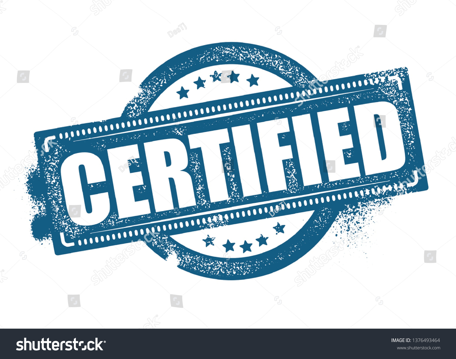 Certificate Rubber Stamp Vector Illustration: เวกเตอร์สต็อก (ปลอดค่า ...