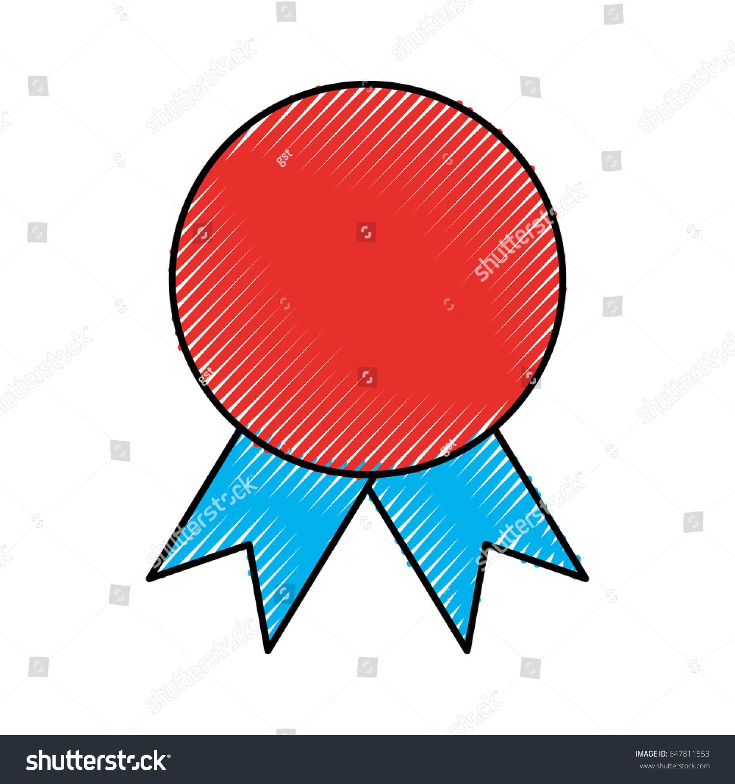 Certificate Seal Isolated Icon Stock Vector (Royalty Free) 647811553 ...