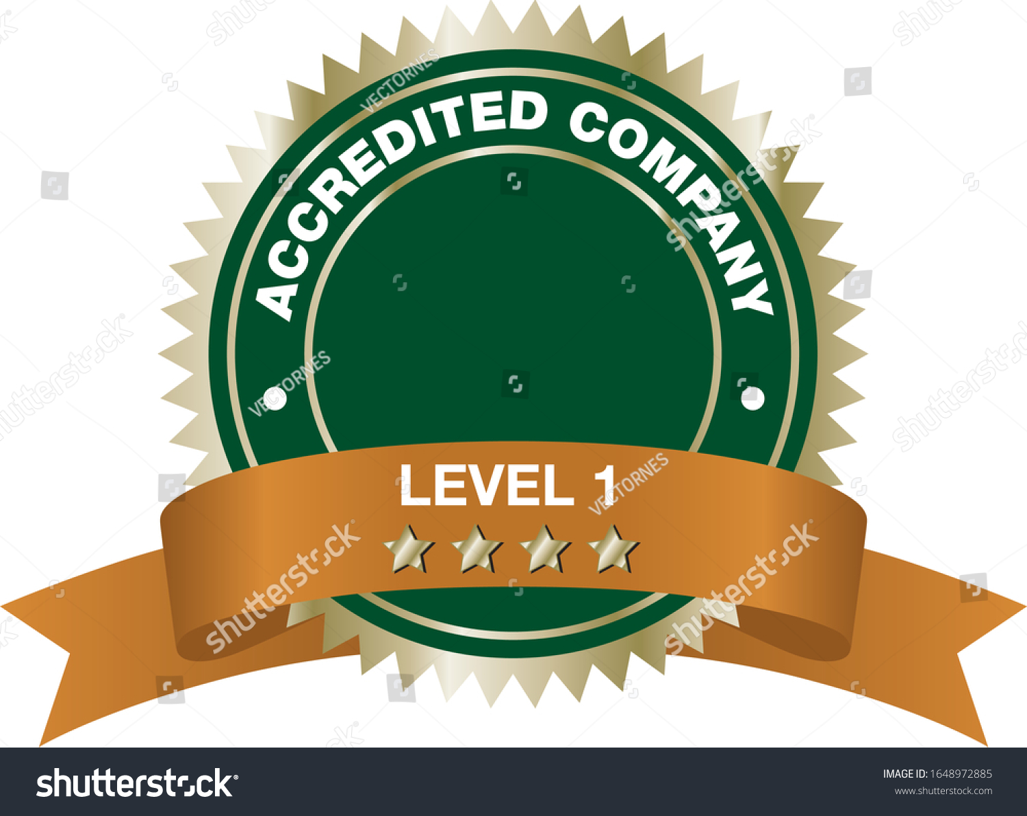 Certified Accredited Vector Icon Stamp Stock Vector (Royalty Free ...