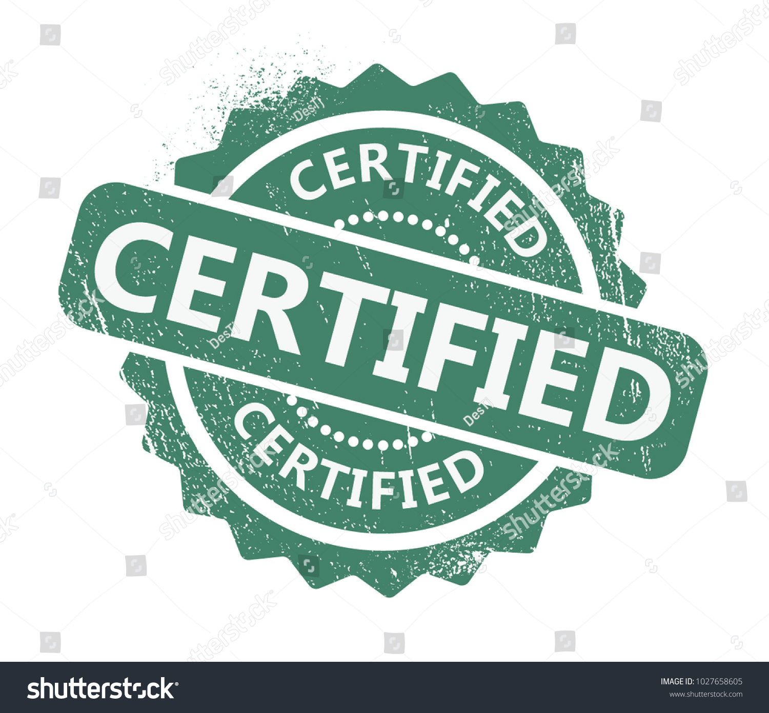 Certified Rubber Stamp Stock Vector (Royalty Free) 1027658605 ...