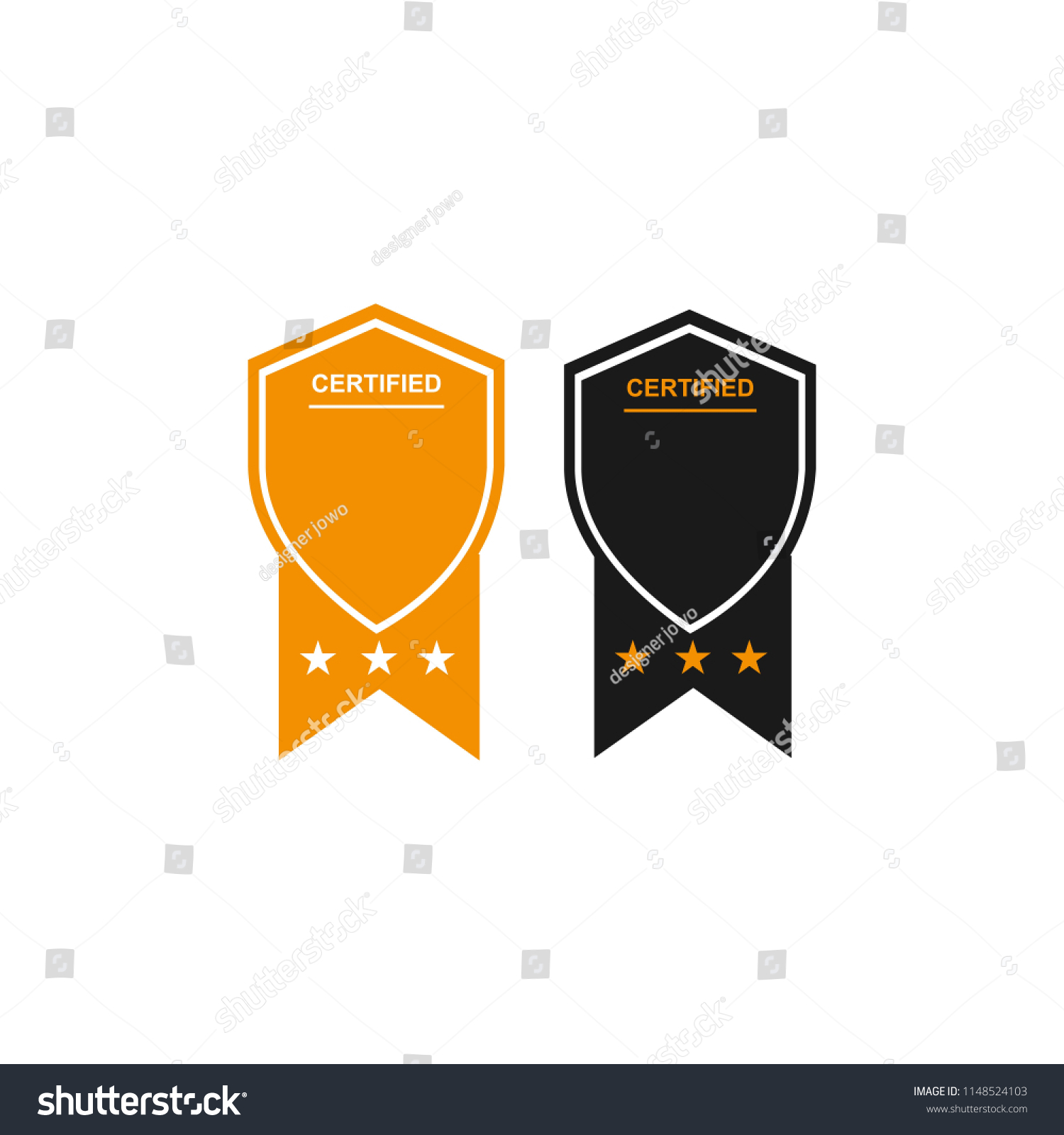 Certifited Logo Template: vector de stock (libre de regalías ...