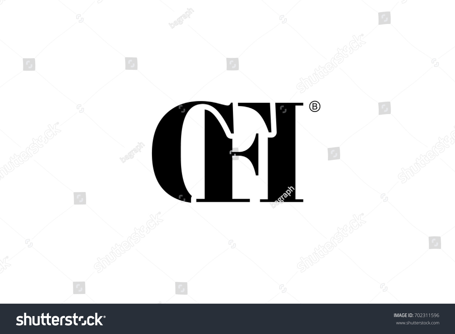 Cfi Logo Branding Letter Vector Graphic Stock Vector Royalty Free
