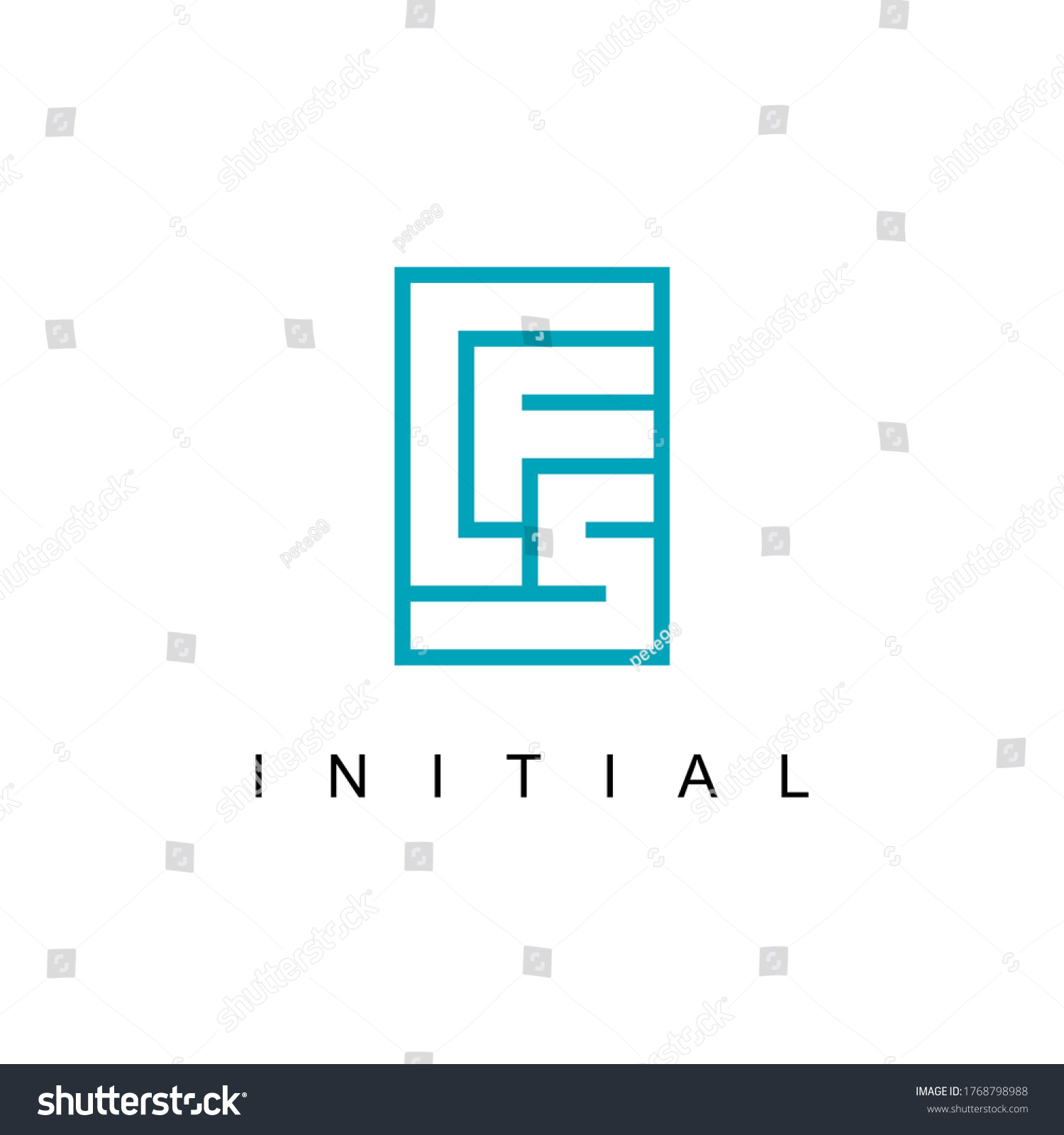 Cfs Logo Initial Letter Geometric Vector Stock Vector (Royalty Free ...