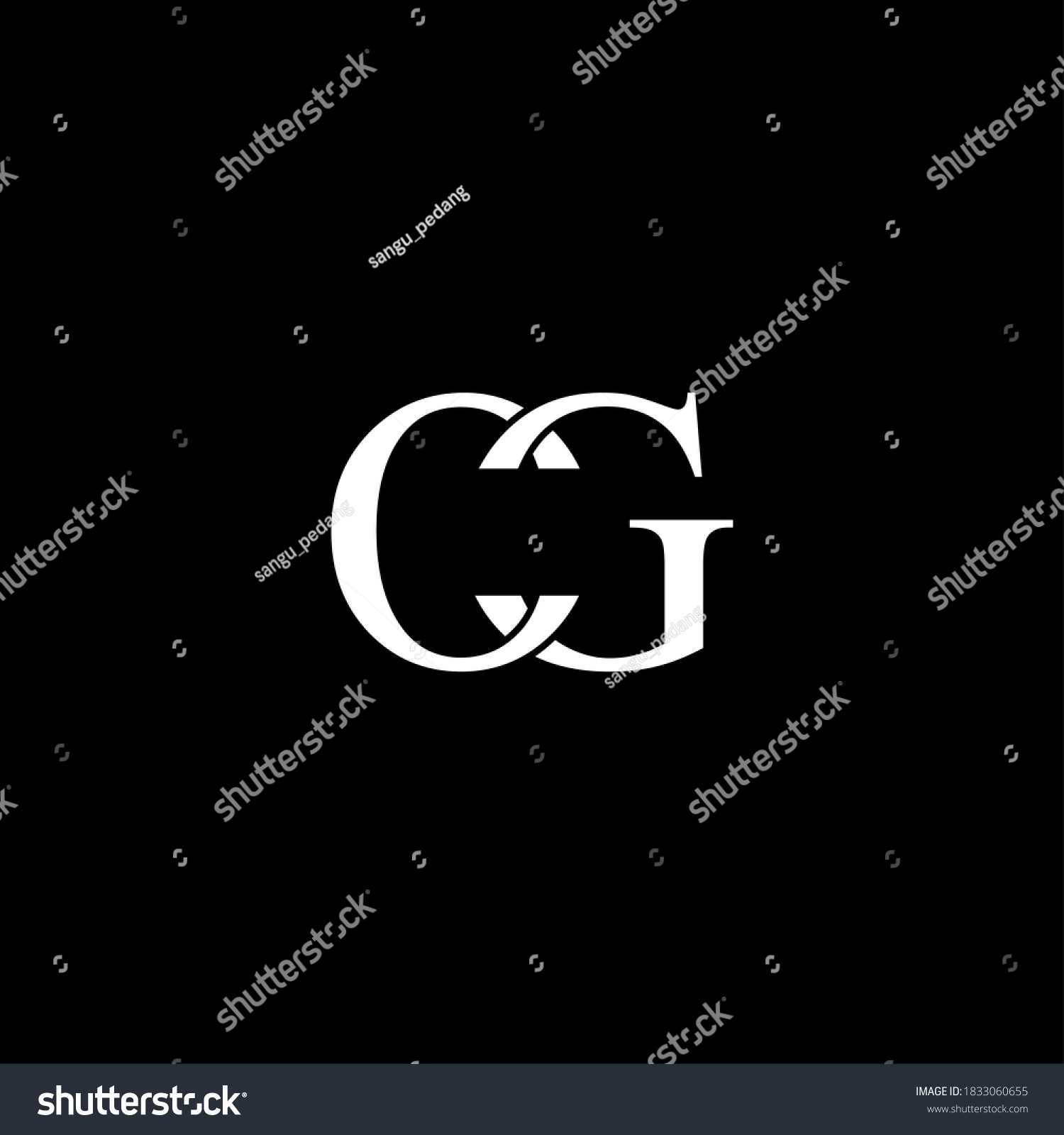 Cg Letter Initial Logo Design Template Stock Vector (Royalty Free ...
