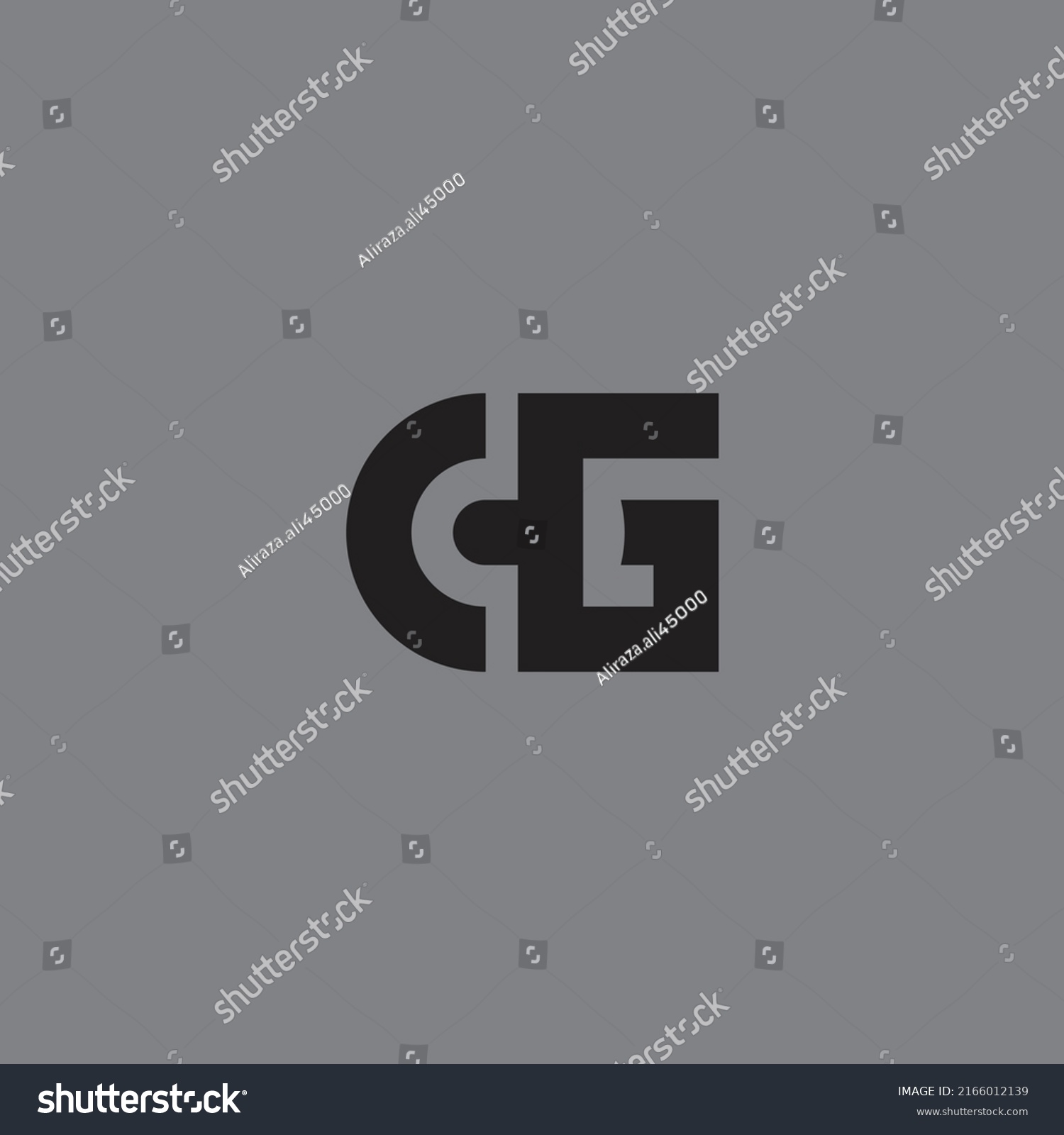 Cg Logo Design Vector Templates Stock Vector (Royalty Free) 2166012139 ...