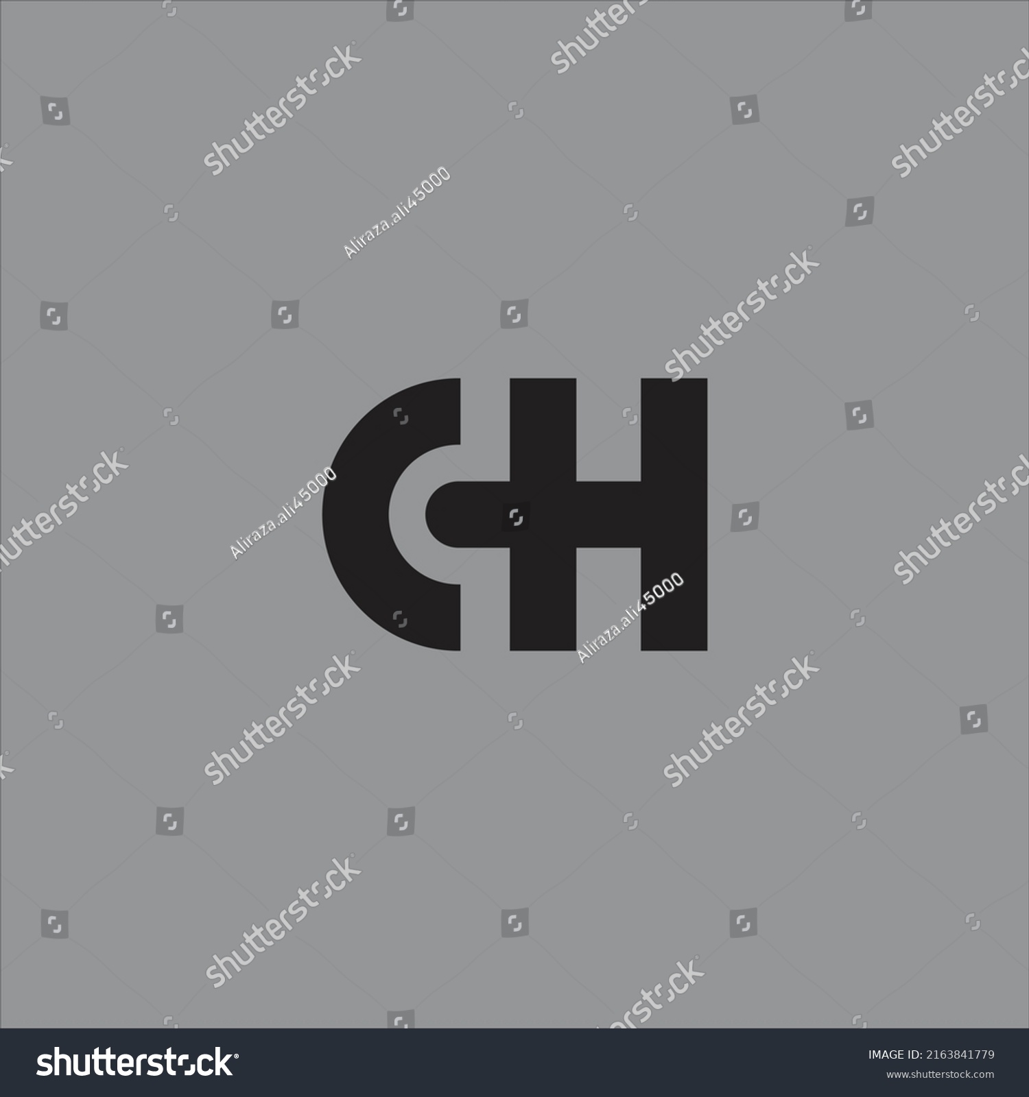Ch Hc Logo Design Vector Templates Stock Vector (Royalty Free ...
