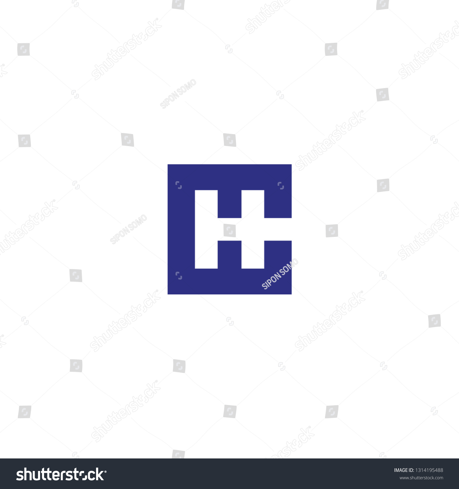 Ch Letter Logo C H Vector Stock Vector (Royalty Free) 1314195488 ...